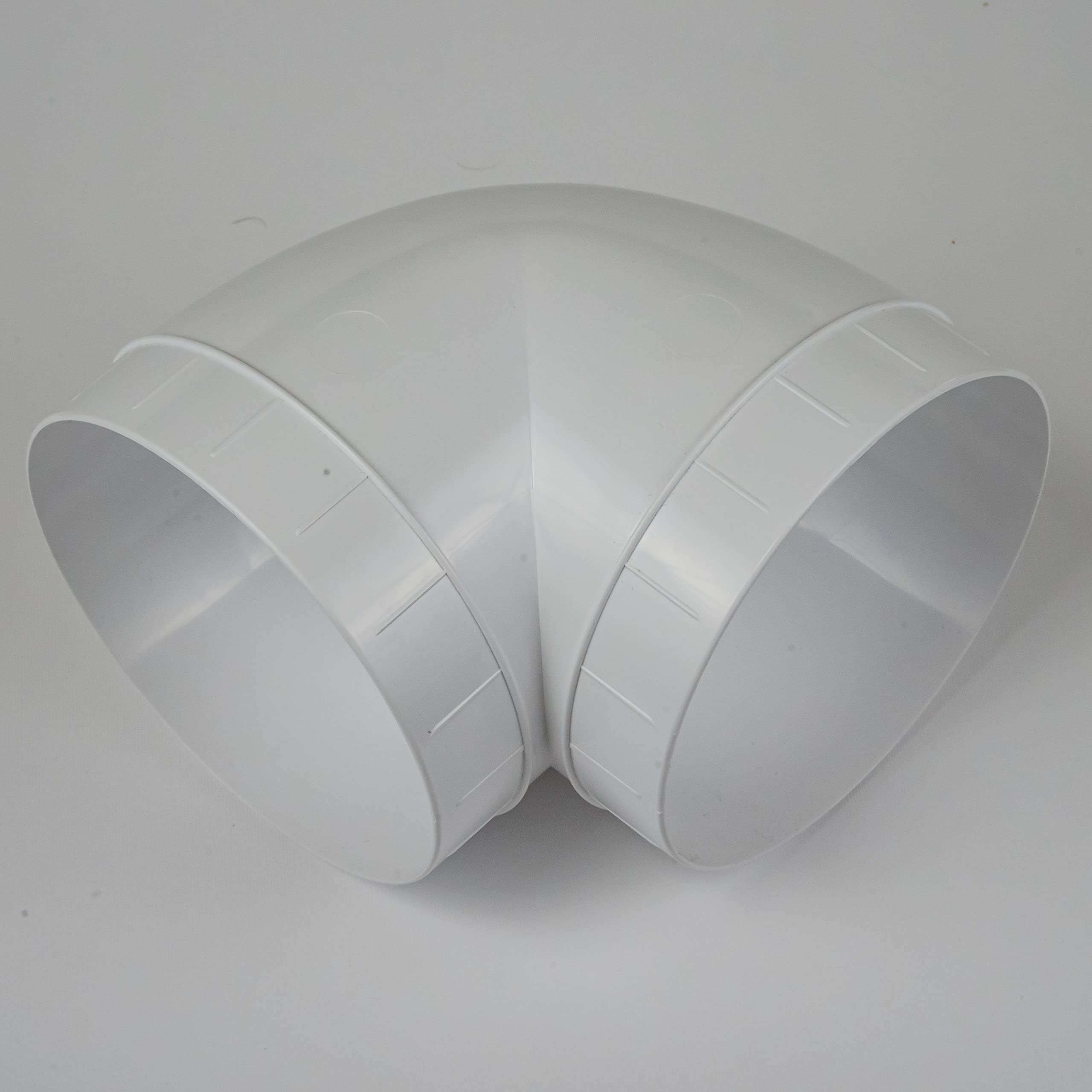 Snapklik.com : Plastic 6" Inch 90 Degree Duct Connector Easy To Mount ...