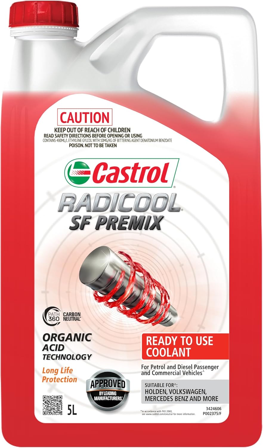 Castrol Radicool SF Premix Coolant 5 Litre: Automotive: Amazon.com.au