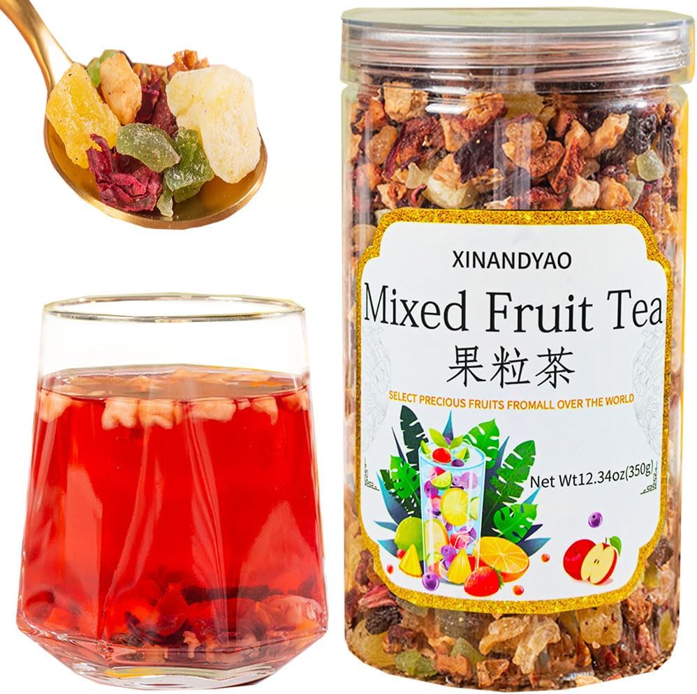 Amazon.com : Mixed Fruit Cold Or Hot Brew Tea12.34oz/350g, DIY Dried ...
