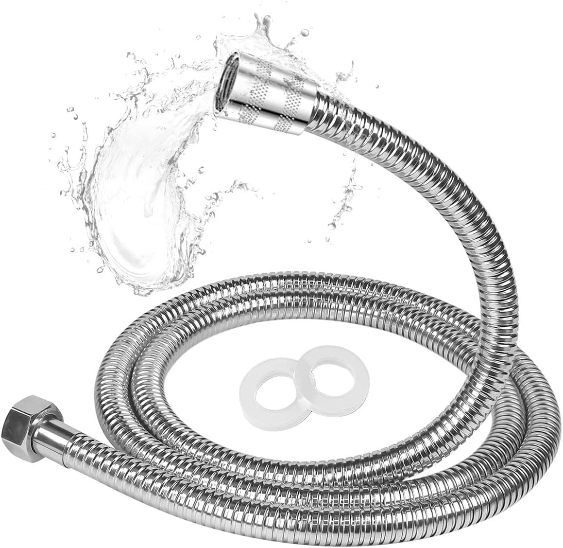 3m Shower Hose Long Extra Stainless Steel Shower Pipe Hose Replacement ...