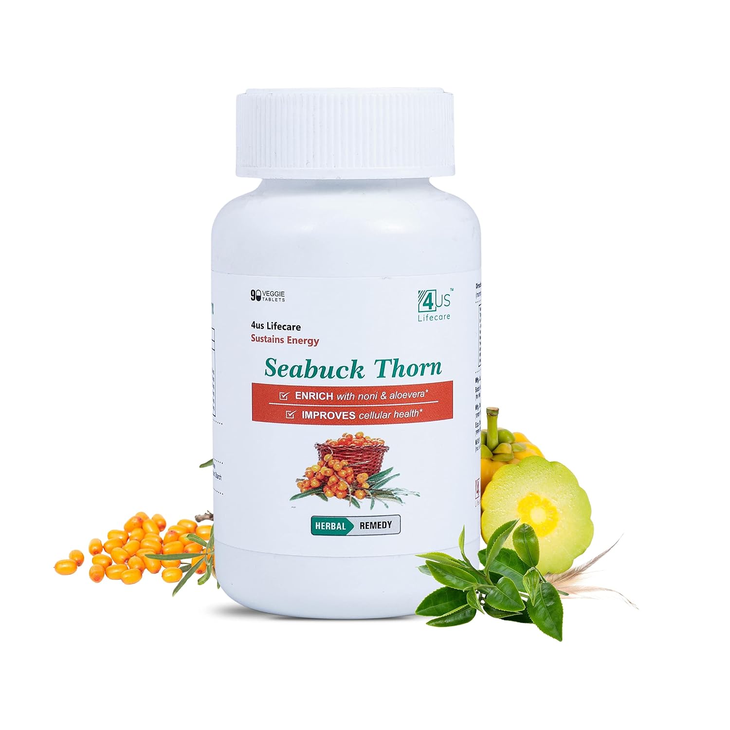 Buy Seabuck Thorn Natural Herbal Nutrition Supplement Veg - 90 Capsule ...