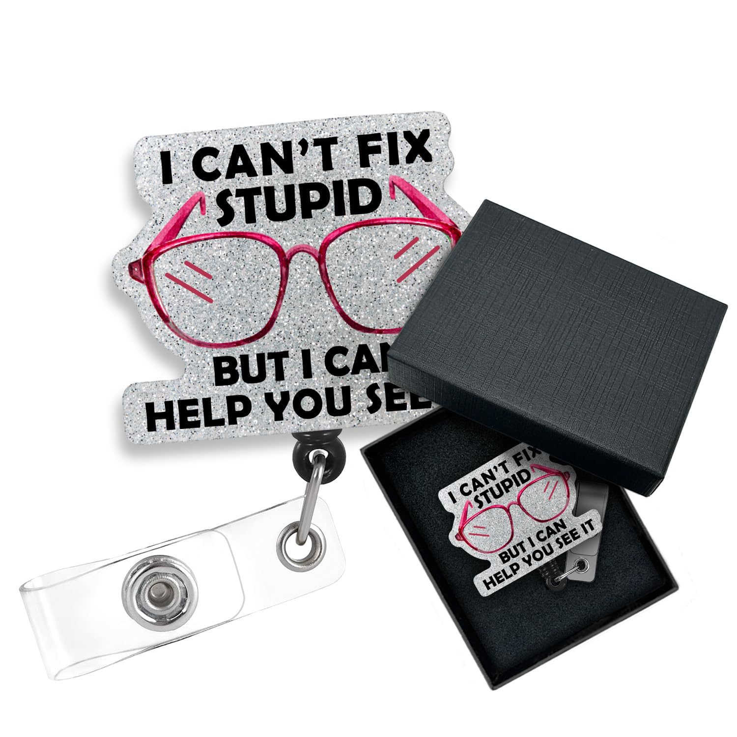 Amazon.com : Cusrtyh,Optometrist,Funny Optometrist Retractable Badge ...