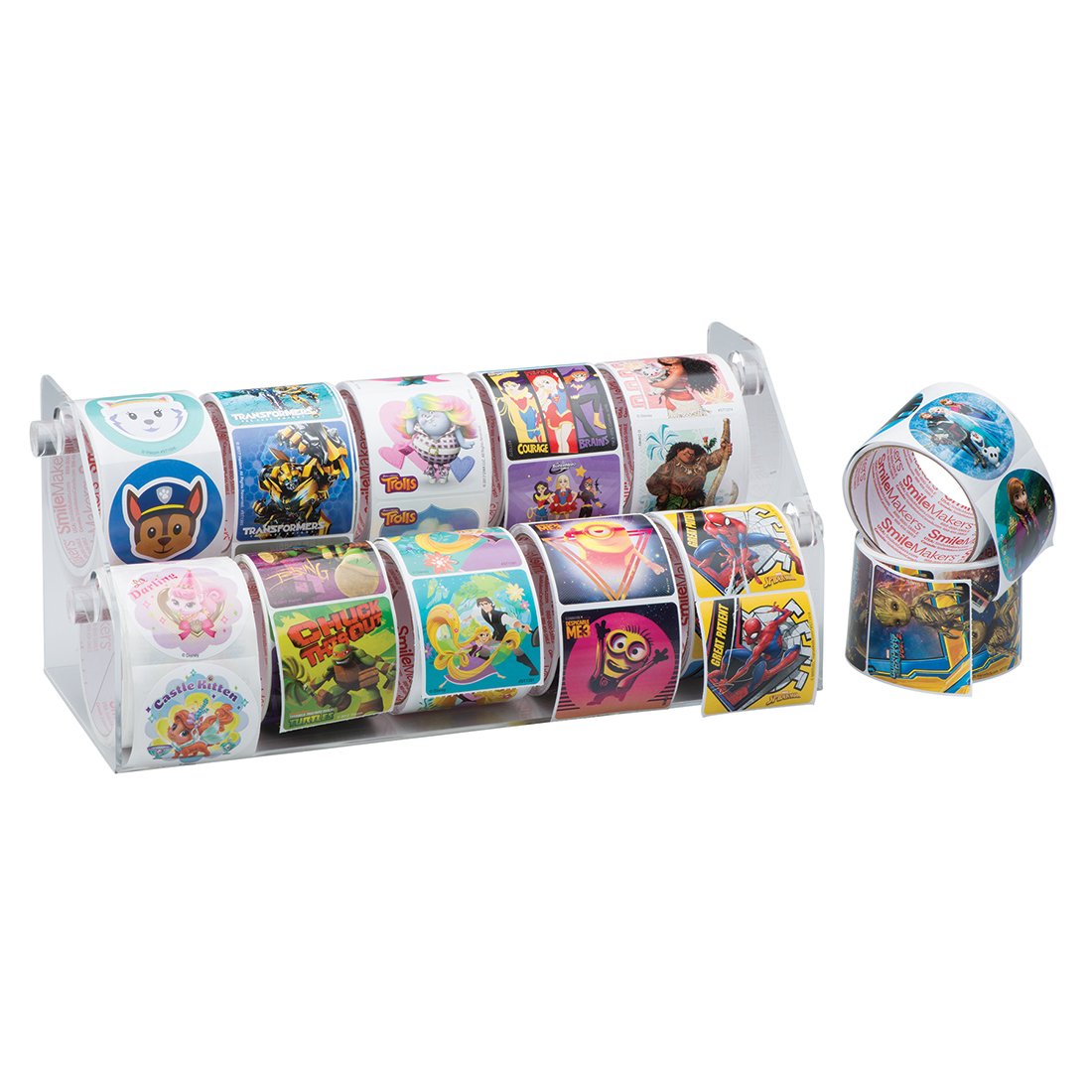 Amazon.com: SmileMakers Roll Sticker Rack-Prizes and Giveaways-1 per ...