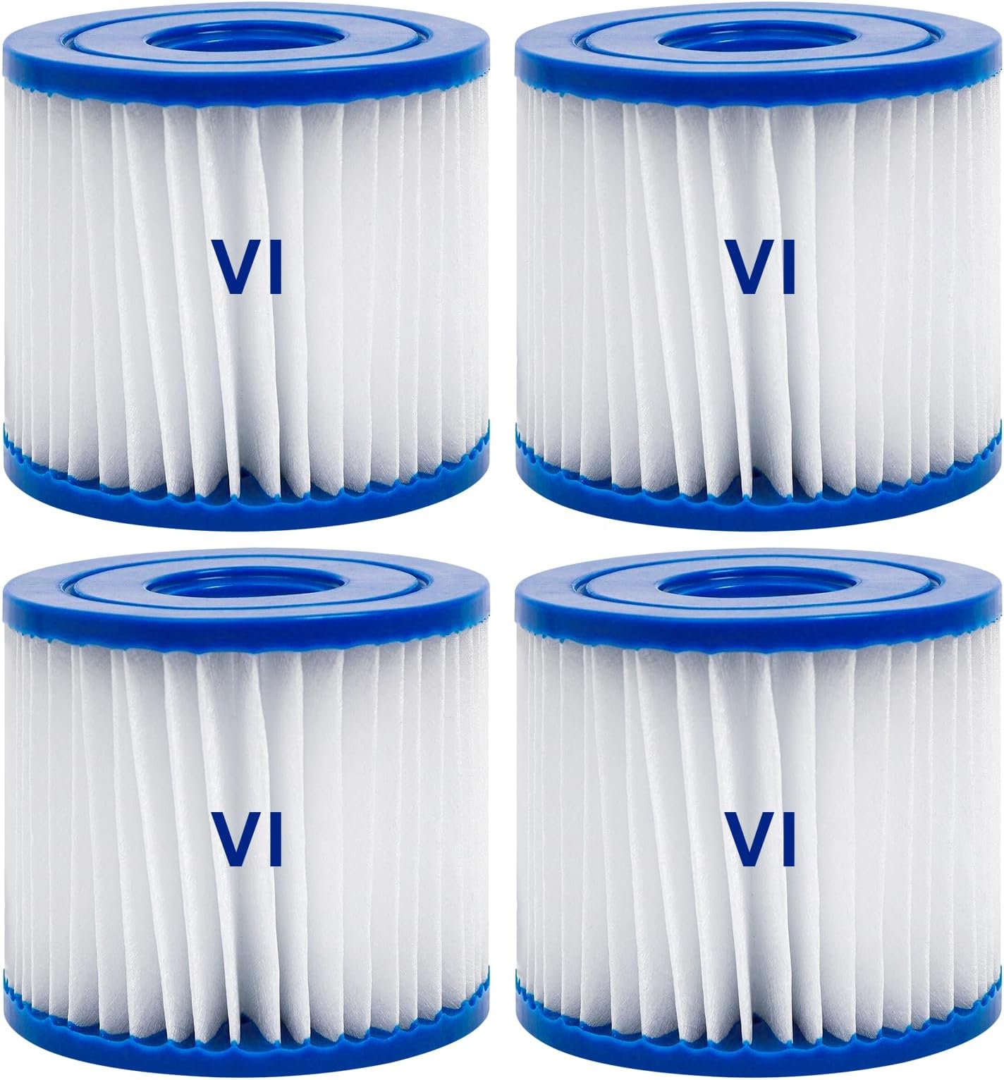 Filter VI für Pool, 8 Stück Filterkartuschen VI für Bestway Miami ...