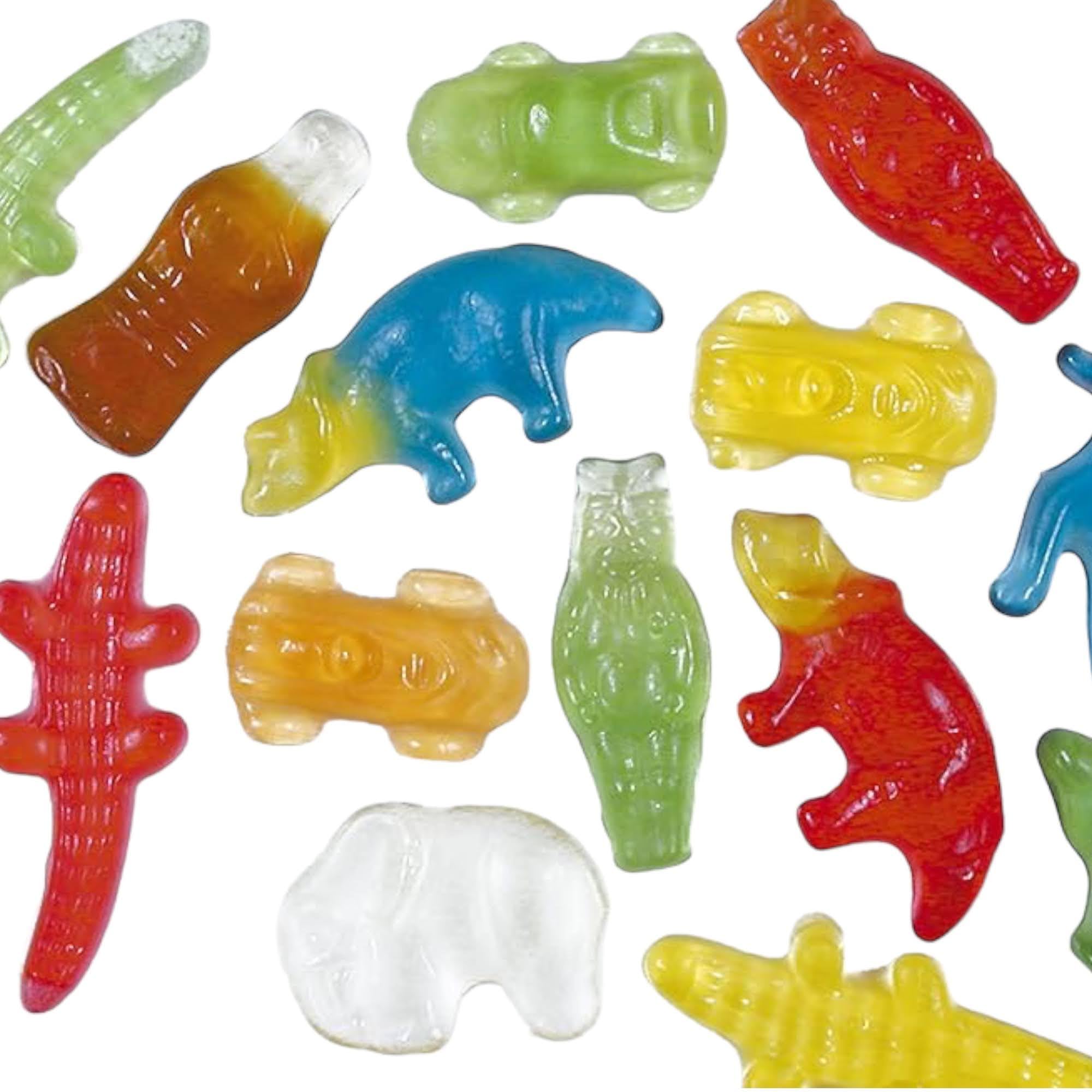 Funtasia Gummy Sweets Soft Chewy Candy Robots, Worms, Butterflies ...