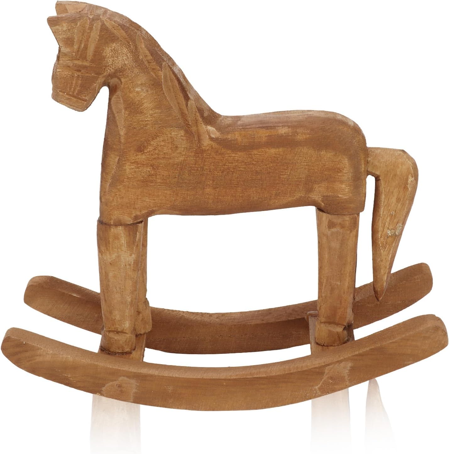 Amazon.com: Mini Wooden Rocking Horse, Rocking Horse Table Decor Wooden ...