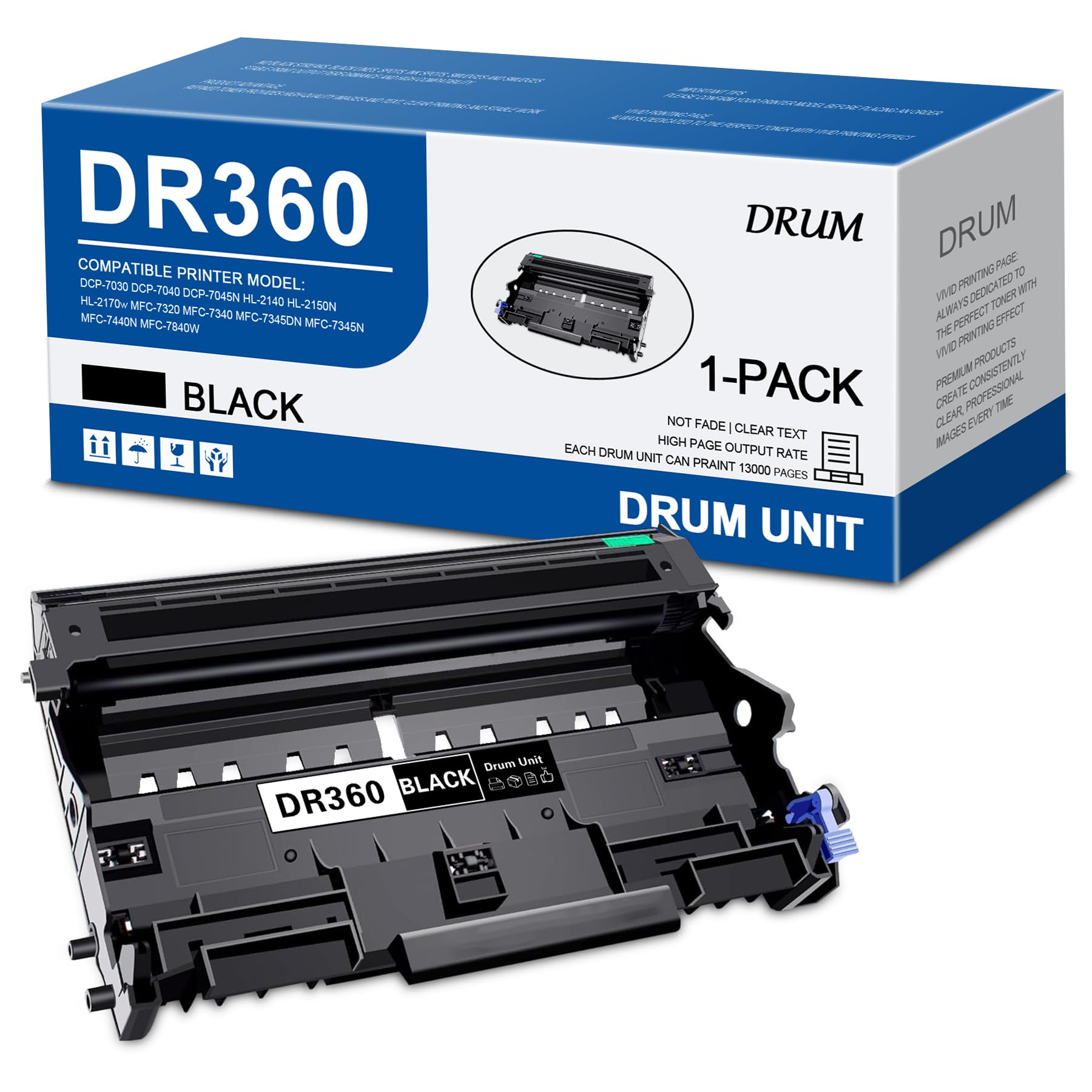 Amazon.com: DR360 Drum Unit Replacement for Brother DR360 DR 360 DR-360 to use with DCP-7040 DCP ...