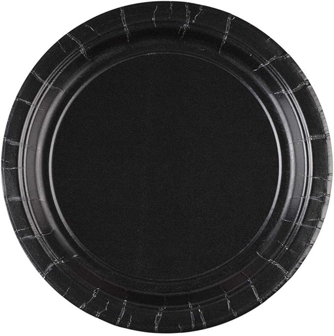 Amazon.com: Amscan Paper Plates Party Supplies, 7", Black : Home & Kitchen