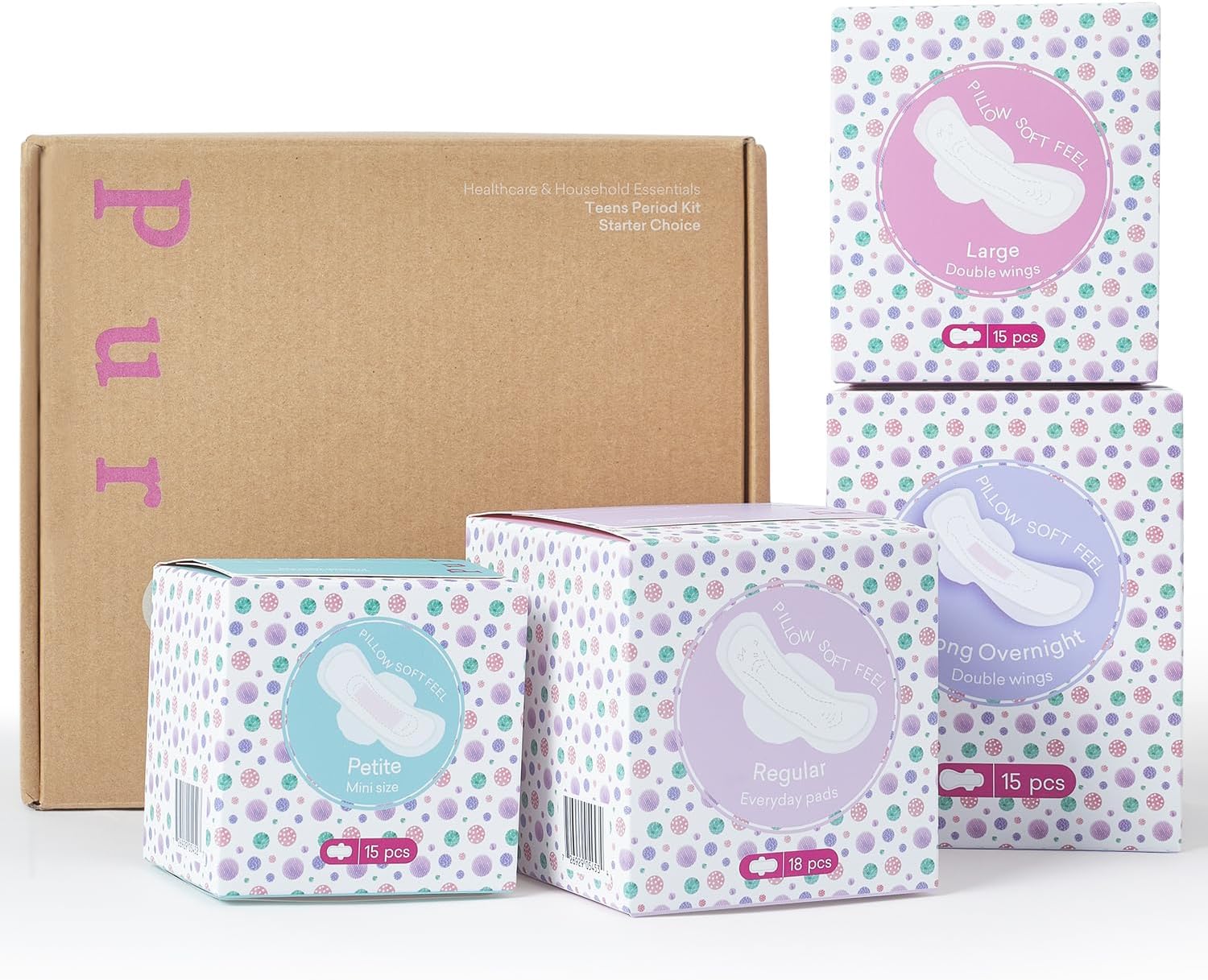 Amazon.com: First Period Kit for Girls 9-10-12 for School - Period ...