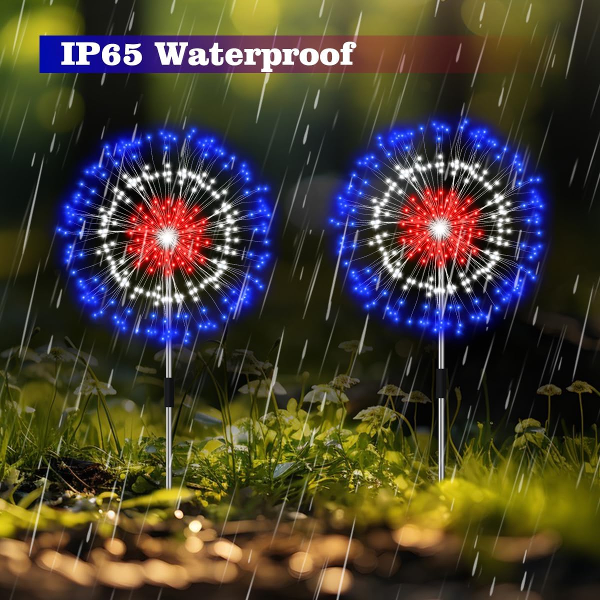Snapklik.com : 4th Of July Decorations Outdoor 4 Pack Solar Garden ...