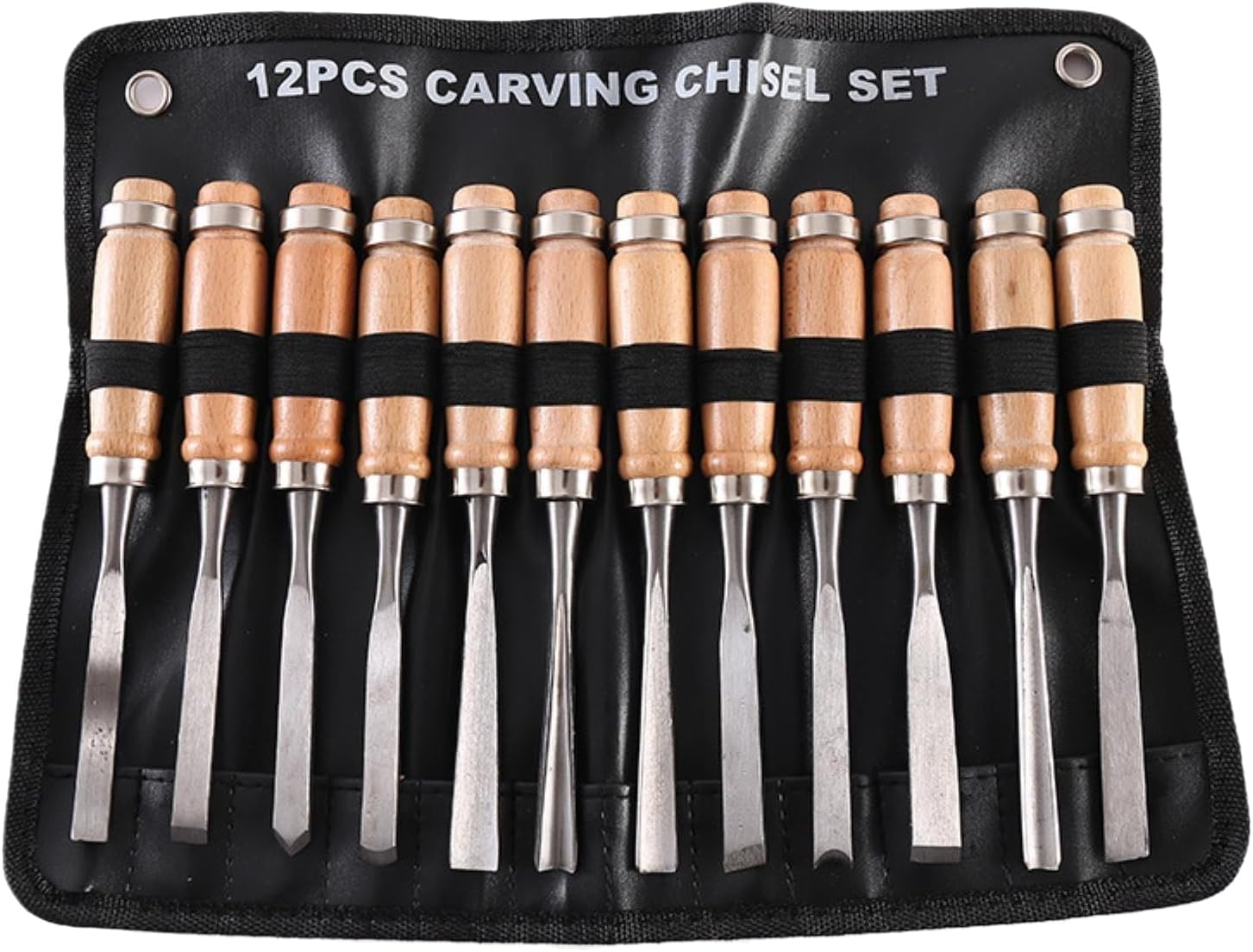 Carpenter's Tools - Juego de 12 cinceles manuales para tallar raíces ...