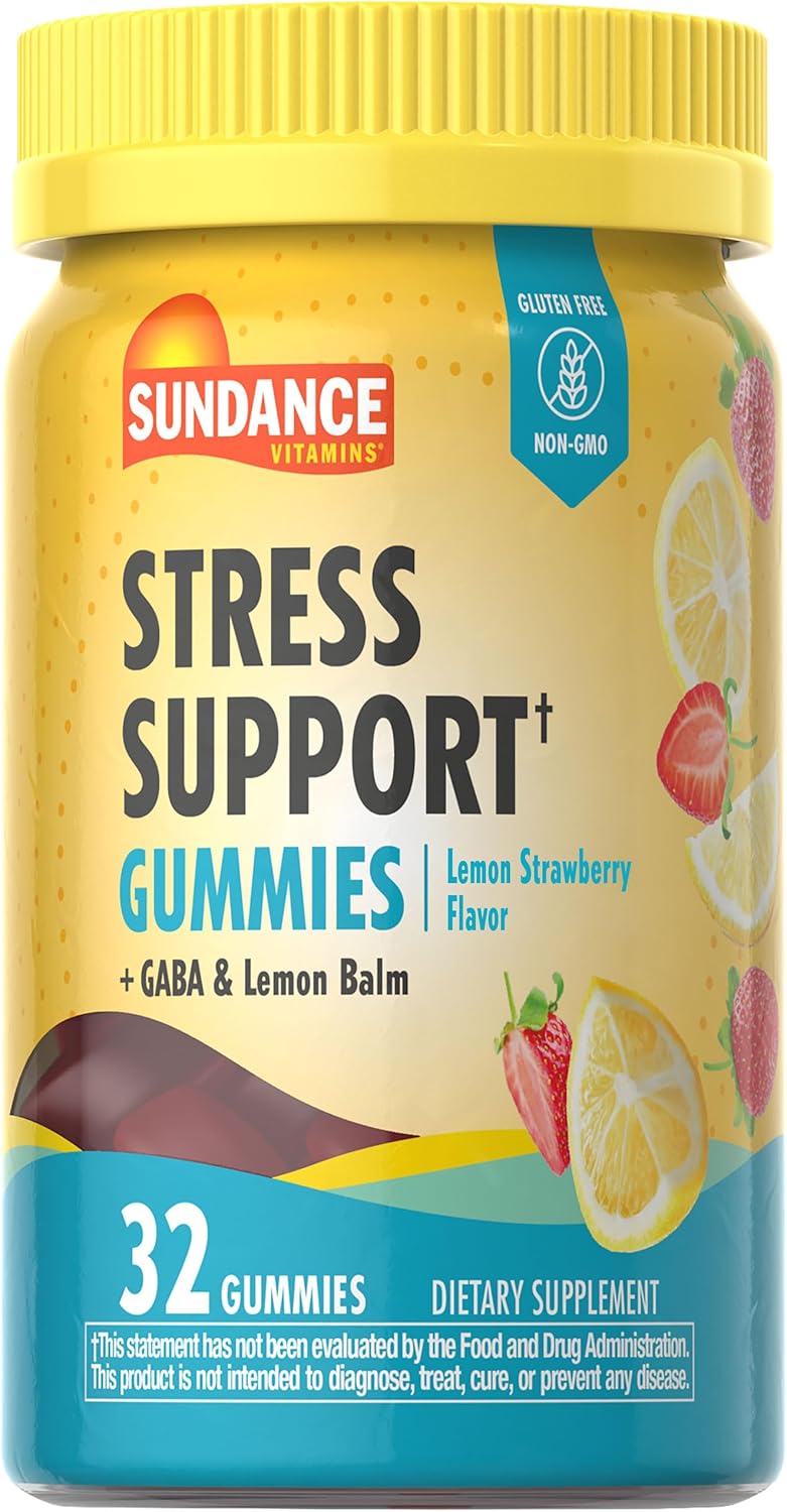 Amazon.com: Sundance Stress Support Gummies | with GABA and Lemon Balm ...