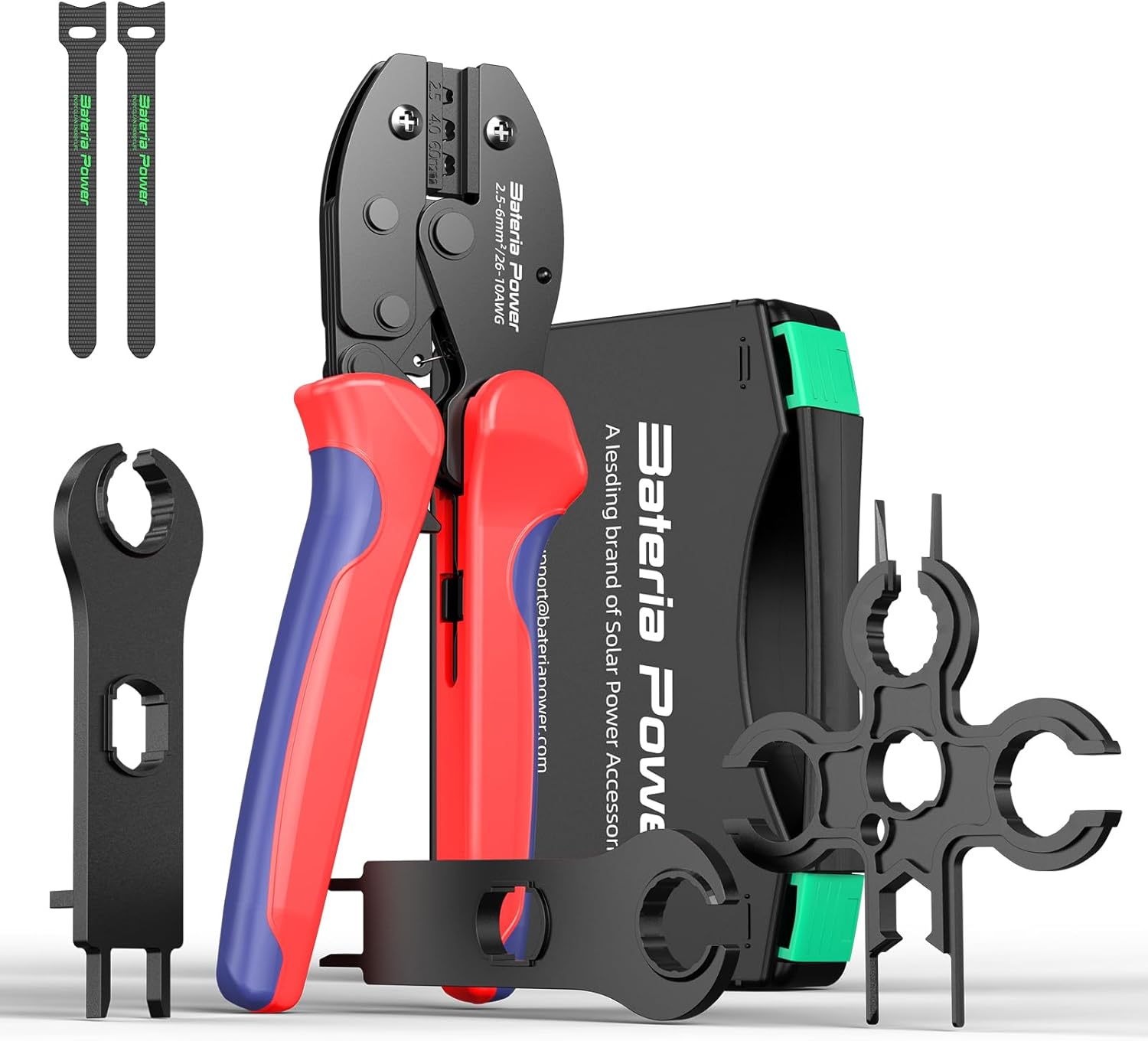 Amazon.com: Solar Crimper Tool Kit, Bateria Power 14-10AWG Solar Cable ...