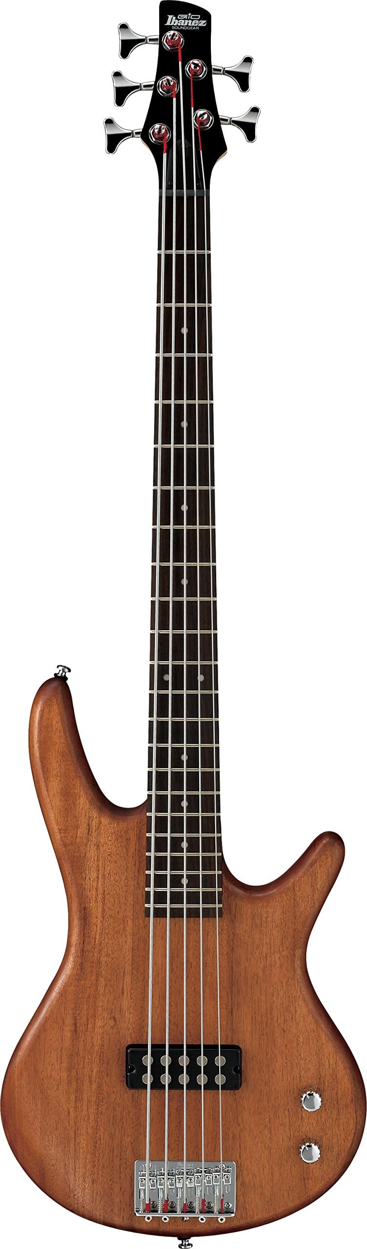 Amazon.com: Ibanez 5 String Bass Guitar, Right, Walnut (GSR205BWNF ...