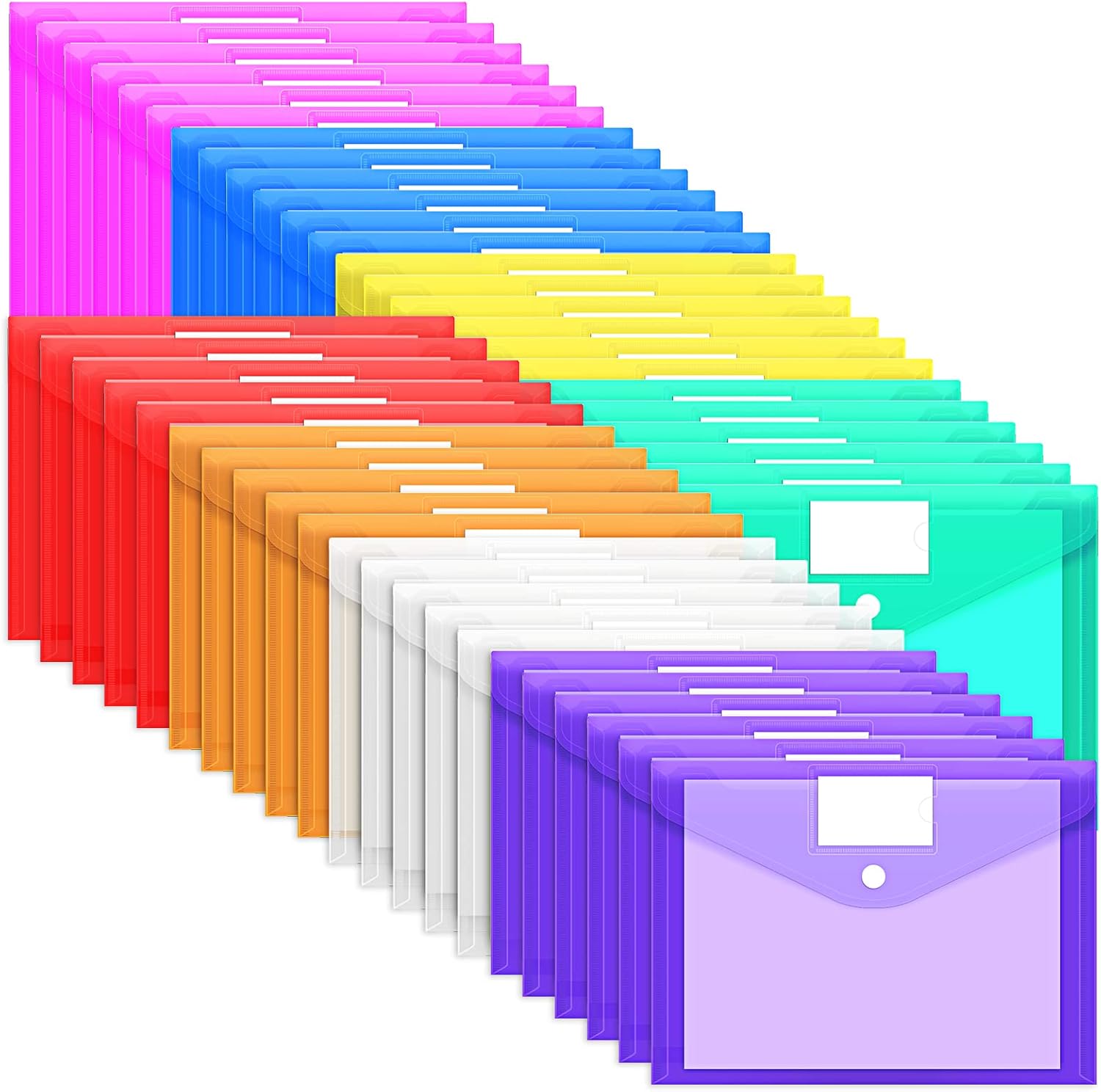 Amazon.com : EOOUT 45 Pack Plastic Envelopes Poly Envelopes, Clear ...