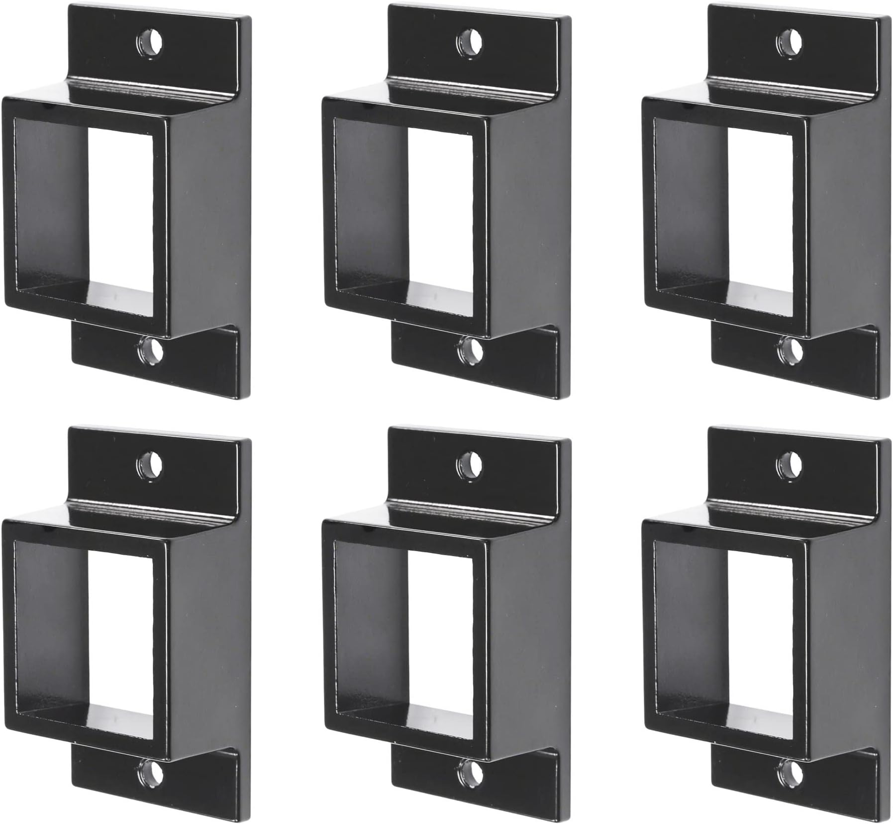 OTTFF 10 Pcs Deck Railing Bracket Post Anchor, Aluminum Alloy Wall ...