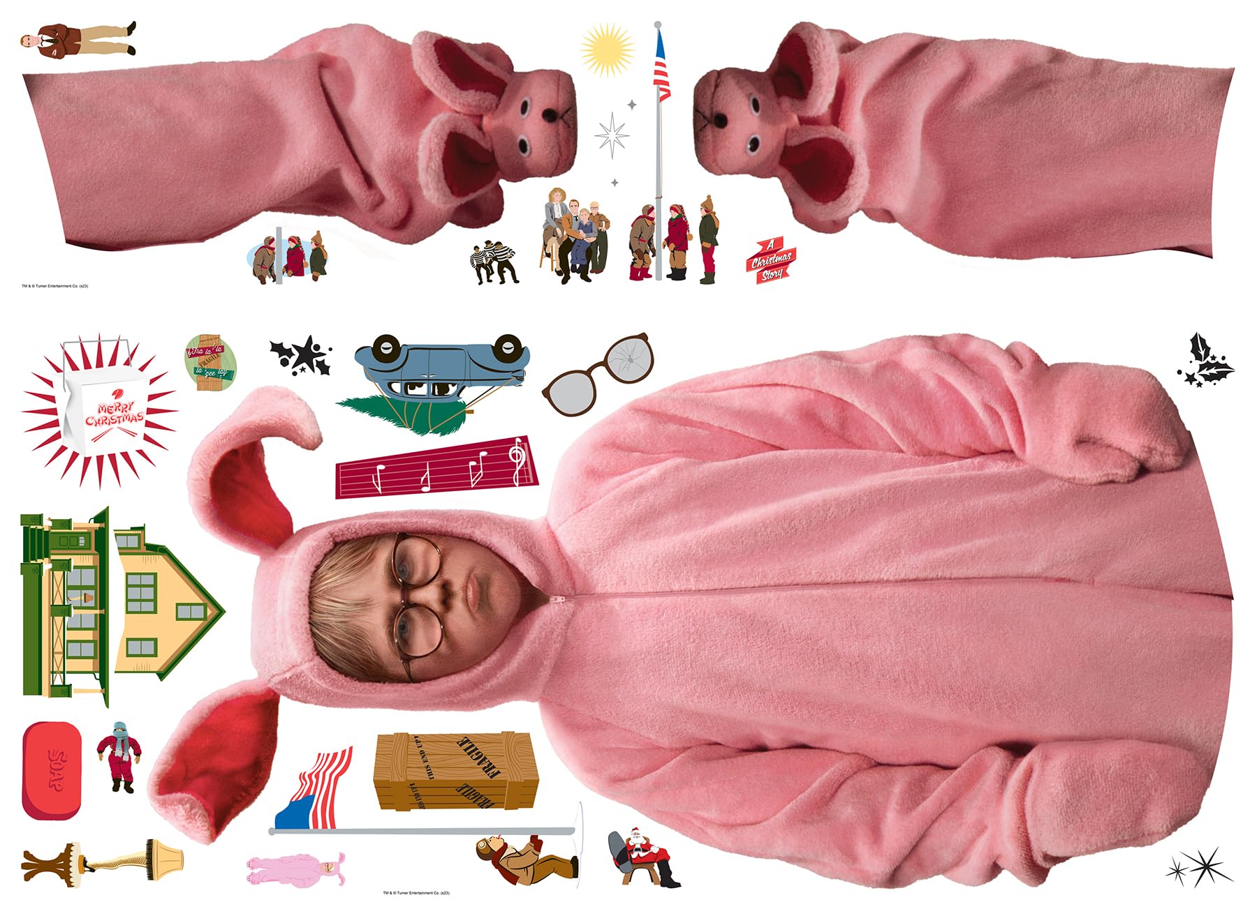 Snapklik.com : RoomMates A Christmas Story Ralphie Bunny Suit Giant ...