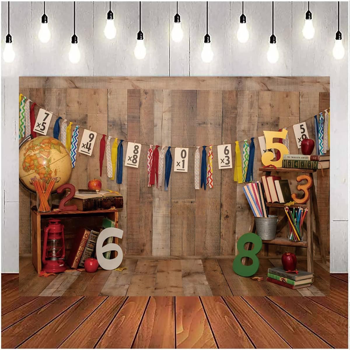 Amazon.com: Back to School Background Vintage Wooden House Classroom ...
