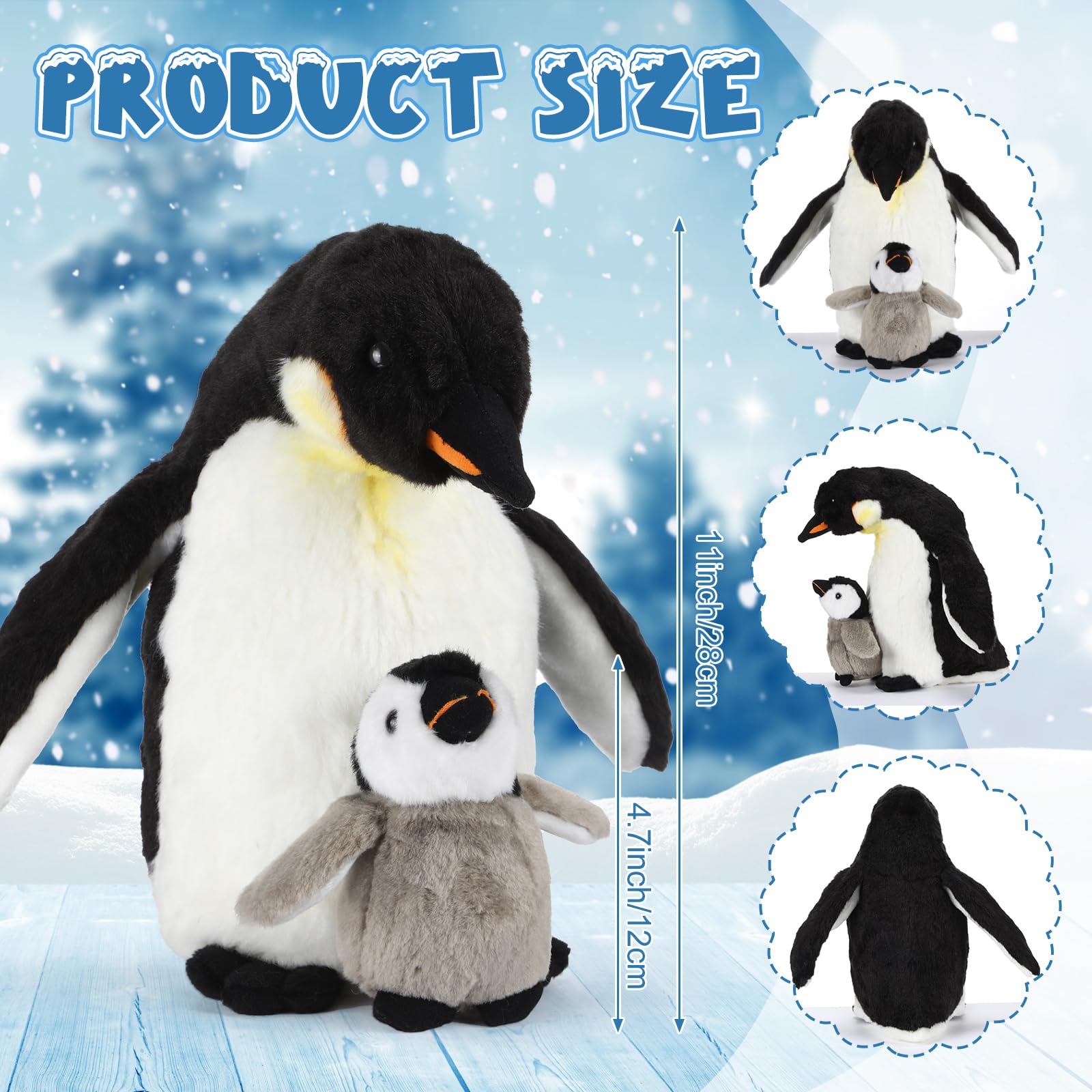Snapklik.com : Mini Inflatable Set Of 2 Realistic Penguin Toys - Cute ...