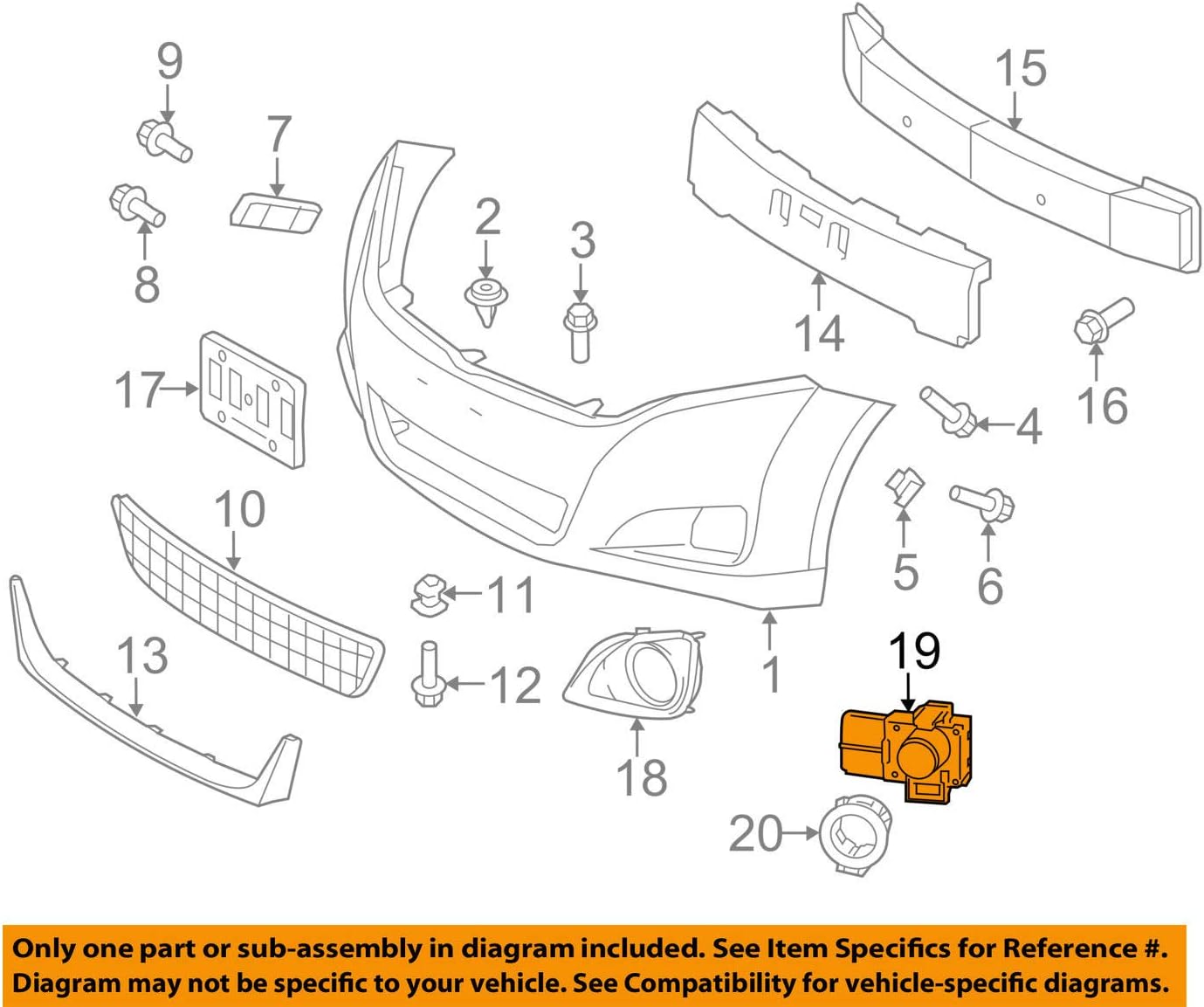 Amazon.com: TOYOTA 89341-33210-D0 Parking Sensor : Automotive