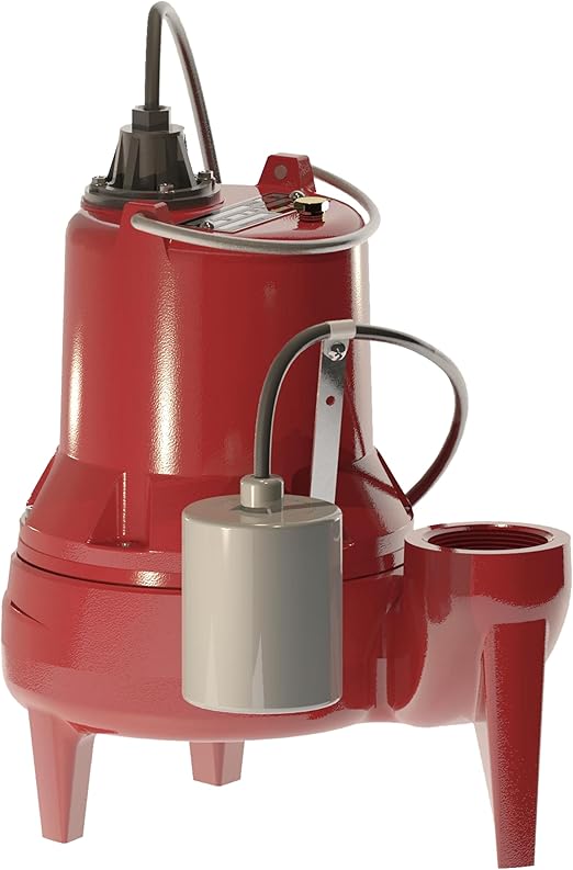 Liberty Pumps LE51A-2 Automatic Submersible Sewage Pump w/Wide-Angle ...