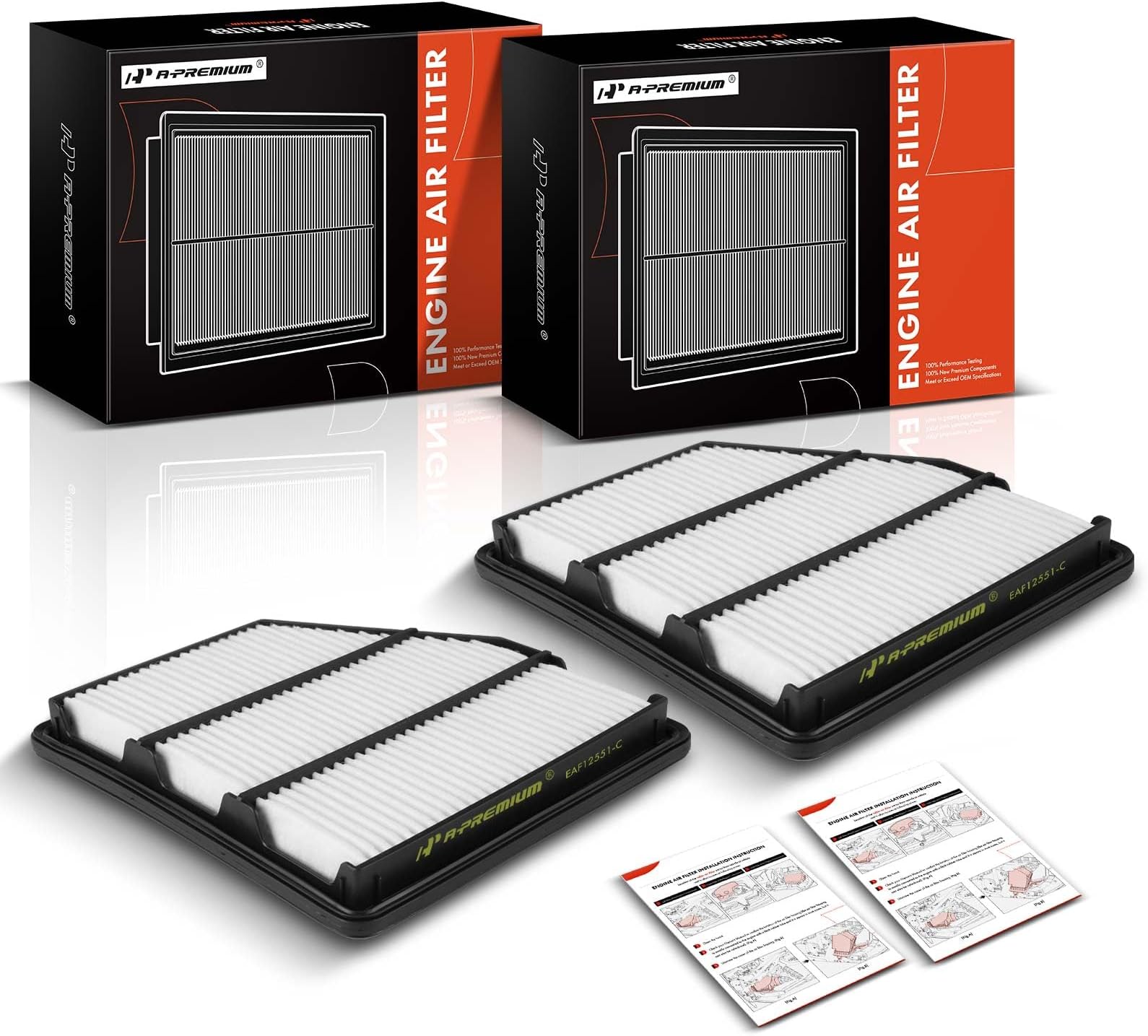 Amazon.com: A-Premium Front Engine Air Filter Compatible with Nissan ...