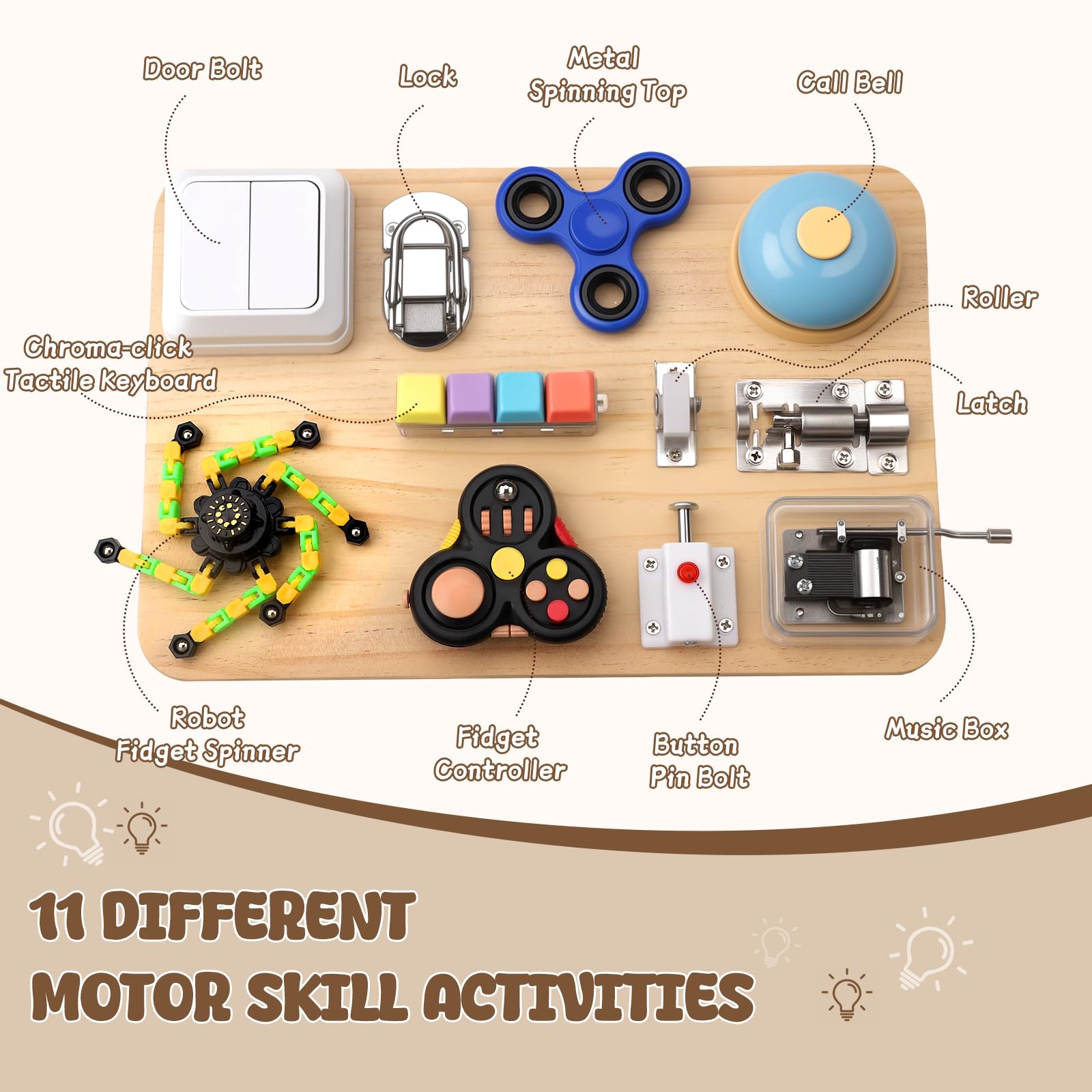 Snapklik.com : Fidget Spinner Pad Busy Board Toys Robot Fidget Spinner ...