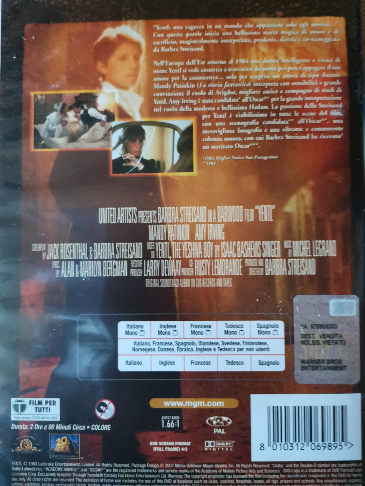 Amazon: Yentl [Blu-Ray]: DVD et Blu-ray: Blu-ray