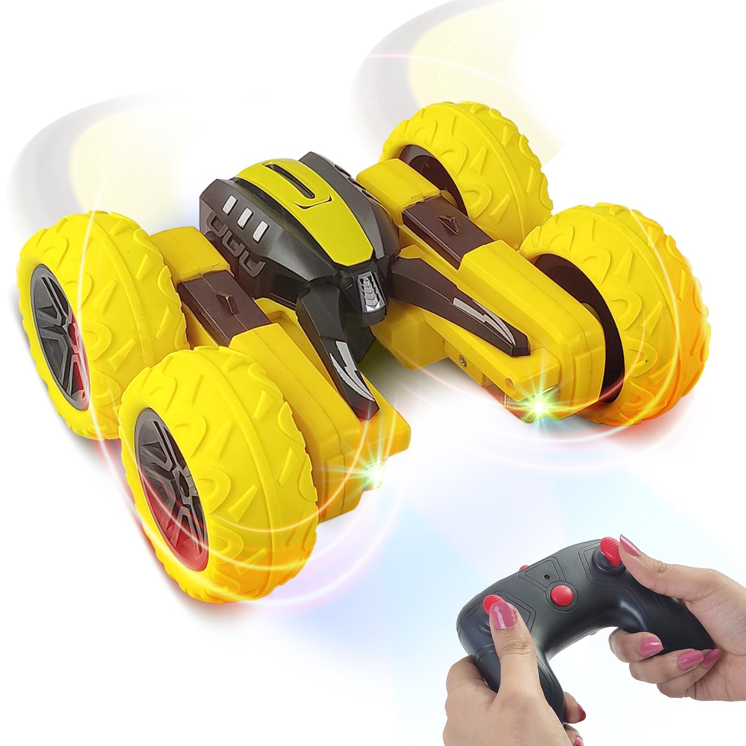 NHR Super 360° Car Double Sided Rotating RC Stunt Car, Remote Control ...