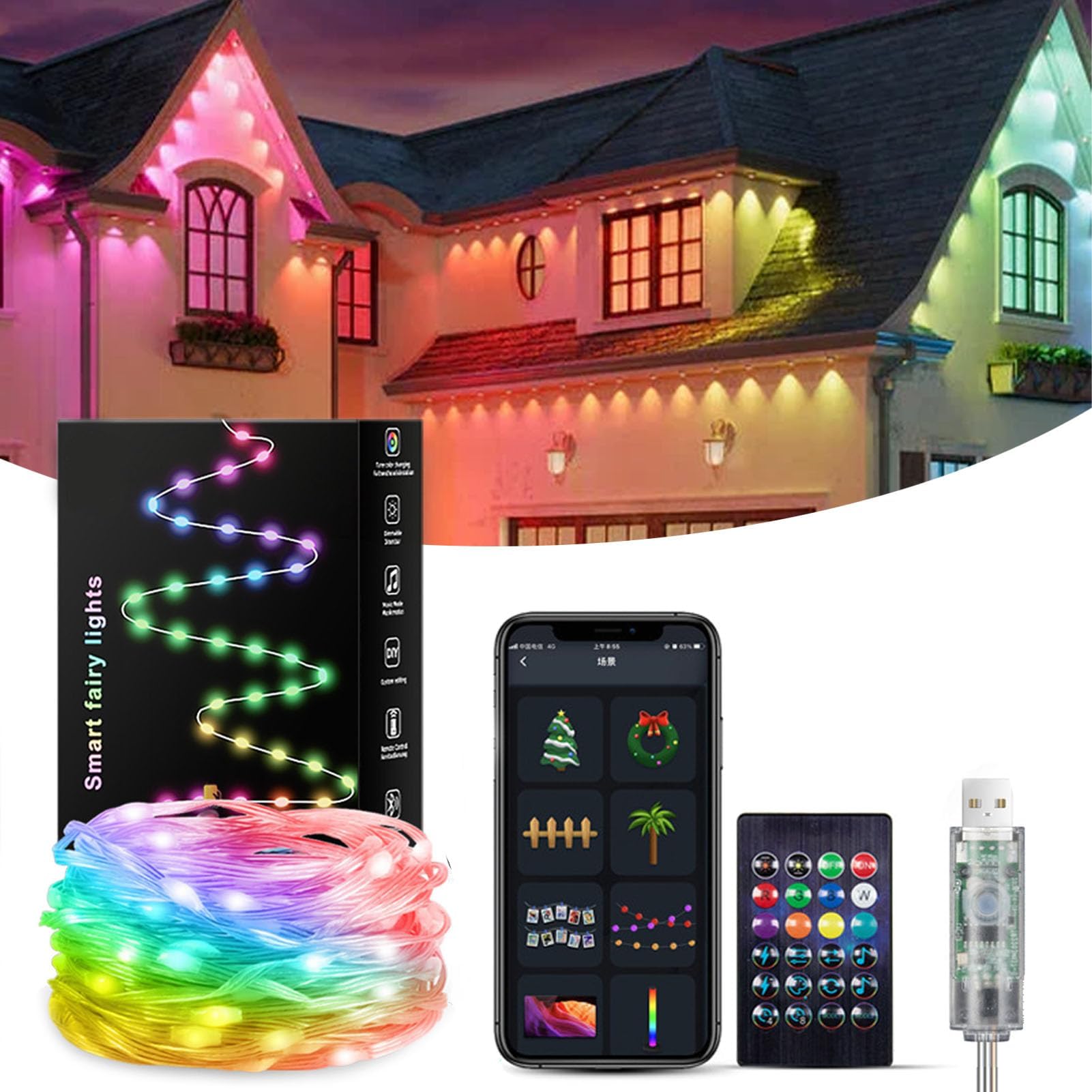 Smart Rainbow LED Permanent Outdoor Light - Smartlight, 2024 Outdoor ...