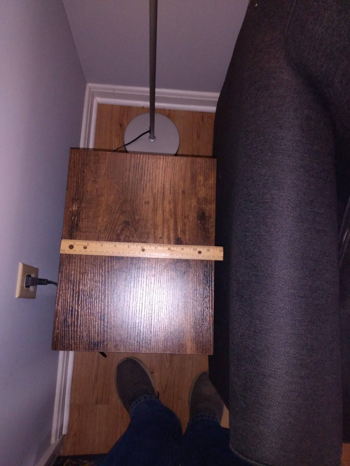 Amazon.com: Gewudraw End Table, 2-Tier Narrow Side Table, Small ...