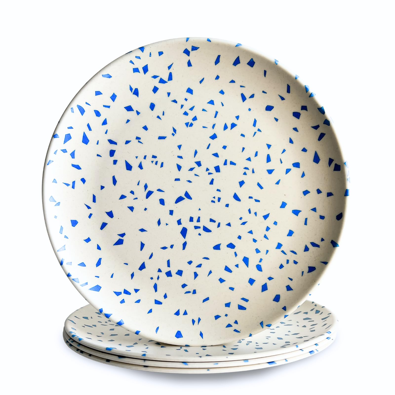 Amazon.com | Nook Theory 4-Pack Bamboo Fiber Dinner Plates ...