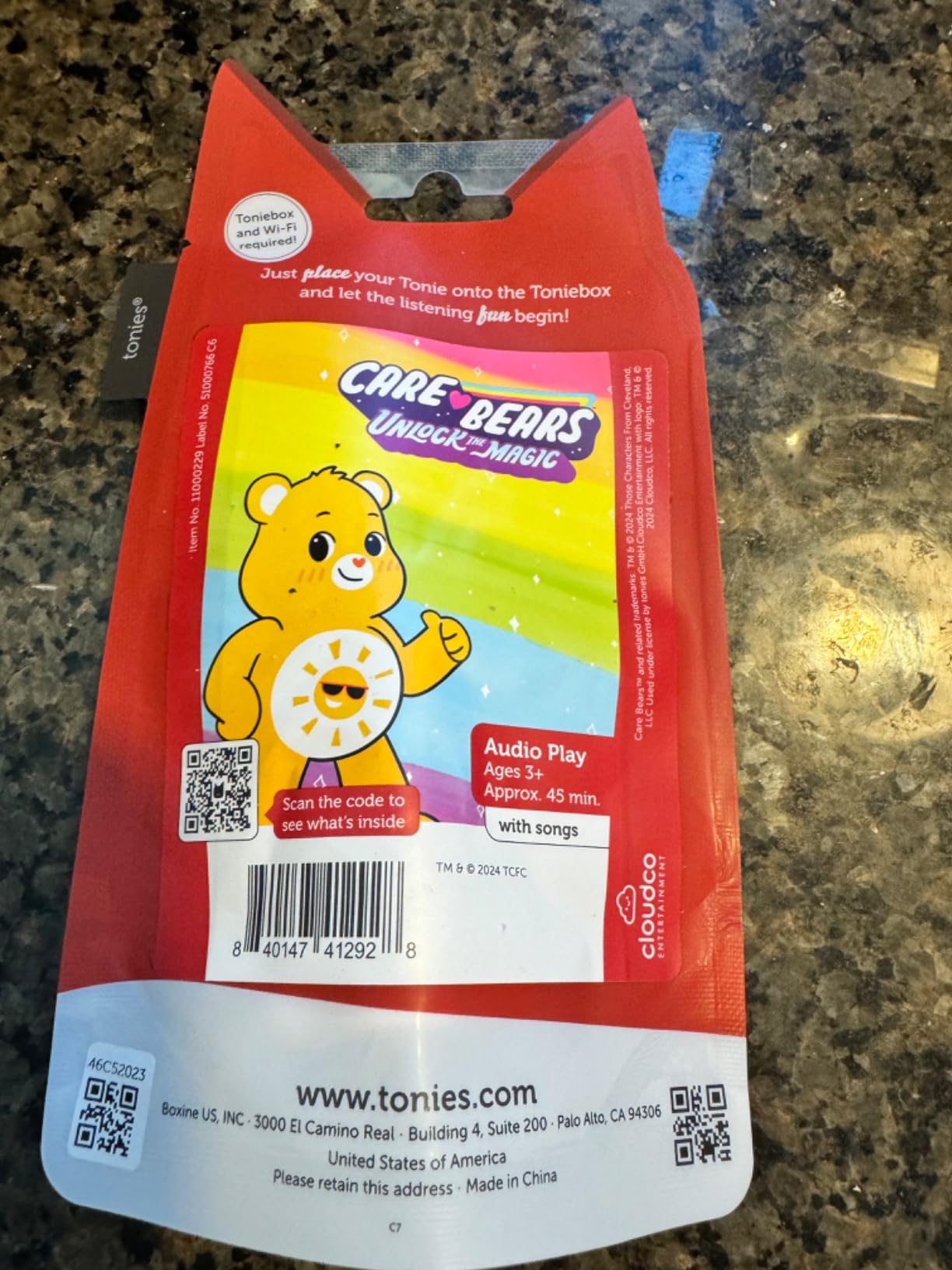 Amazon.com: Tonies Funshine Bear Audio Play Character from Care Bears ...
