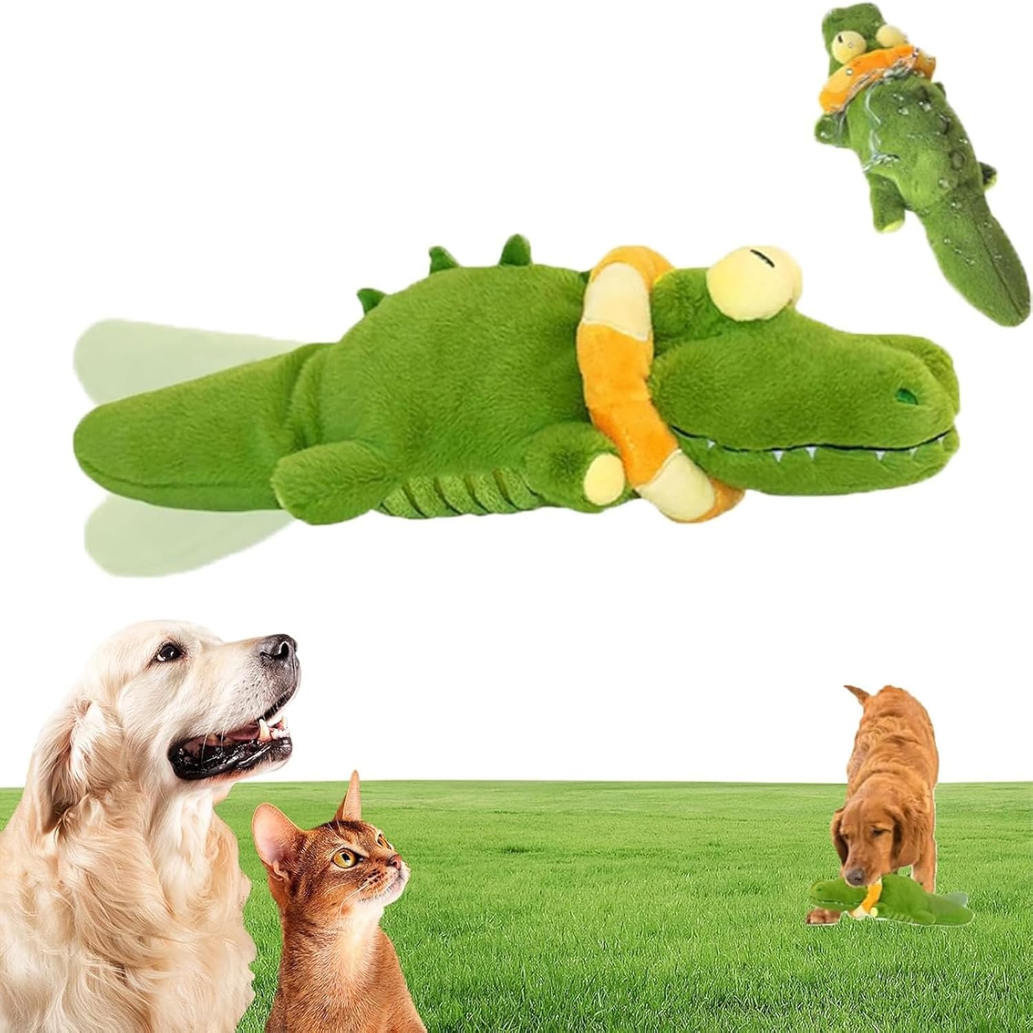 Amazon.com : The Mellow Dog - Calming Crocodile, Machine Washable ...