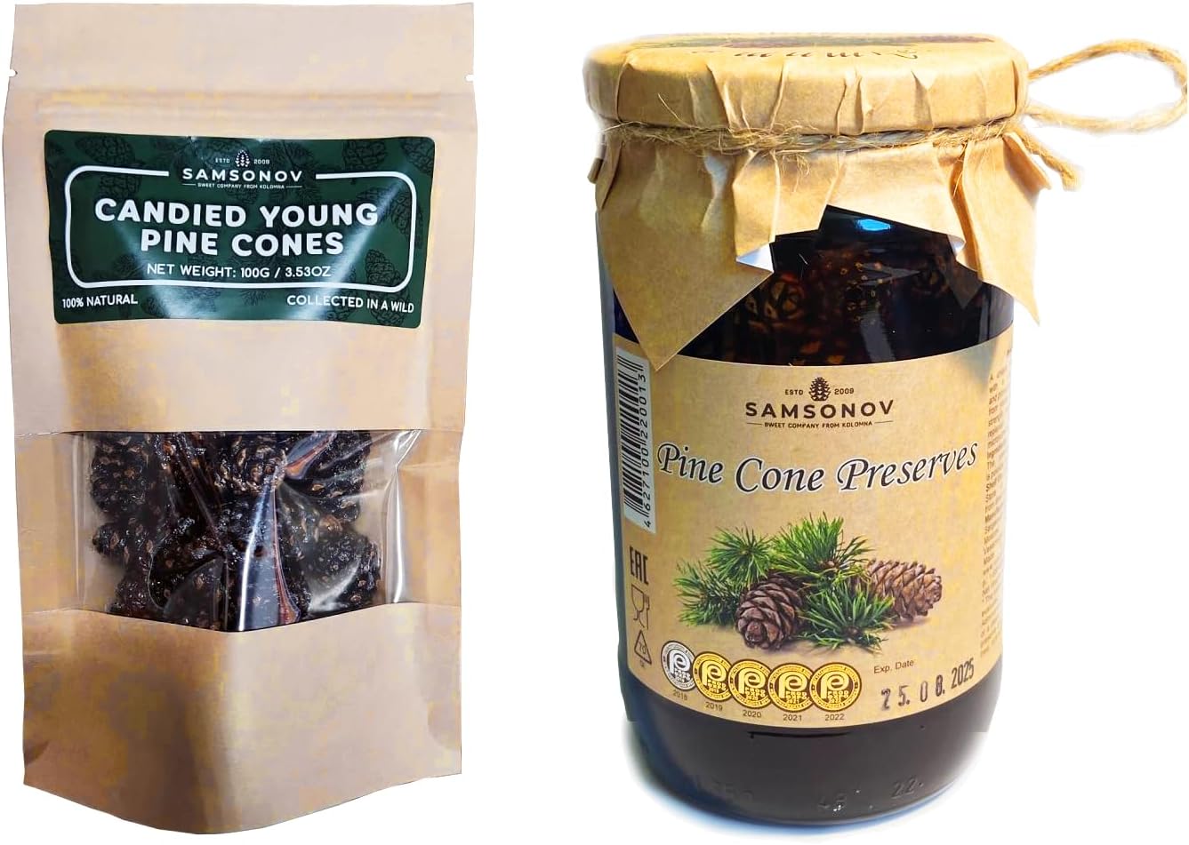 Amazon.com : Pine Cone Jam with Baby Pine Cones 450g/15.87oz Imported ...