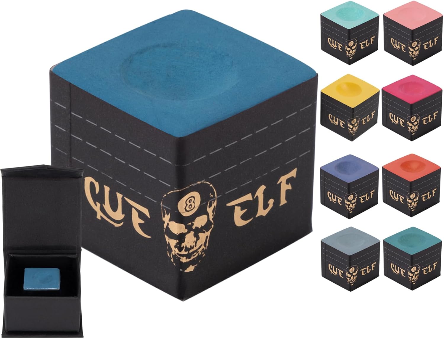 Amazon.com : CUEELF Cube Pool Cue Chalk Technology Billiard Pool Stick ...