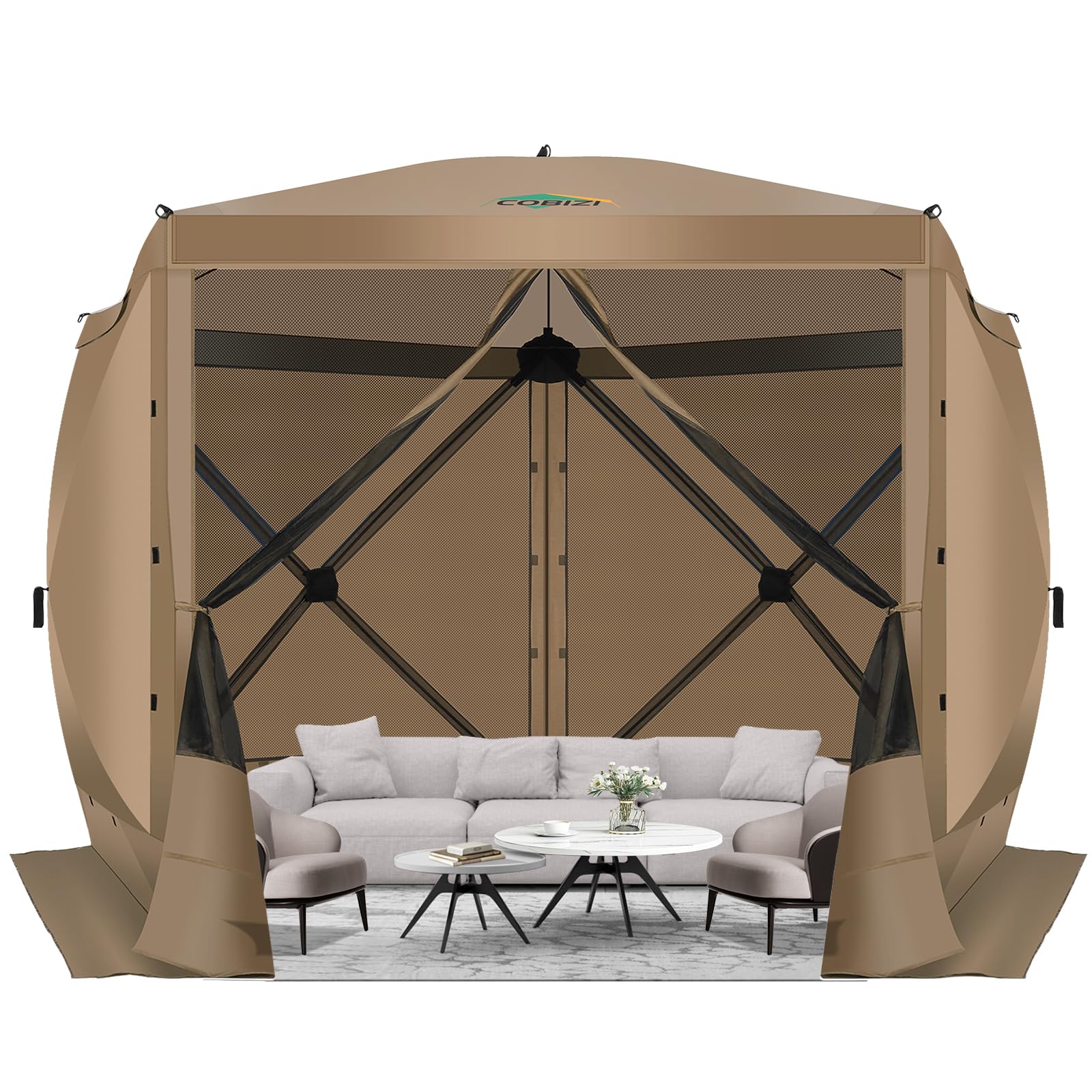 Snapklik.com : COBIZI Pop Up Gazebo Screen Tent Screen House For ...