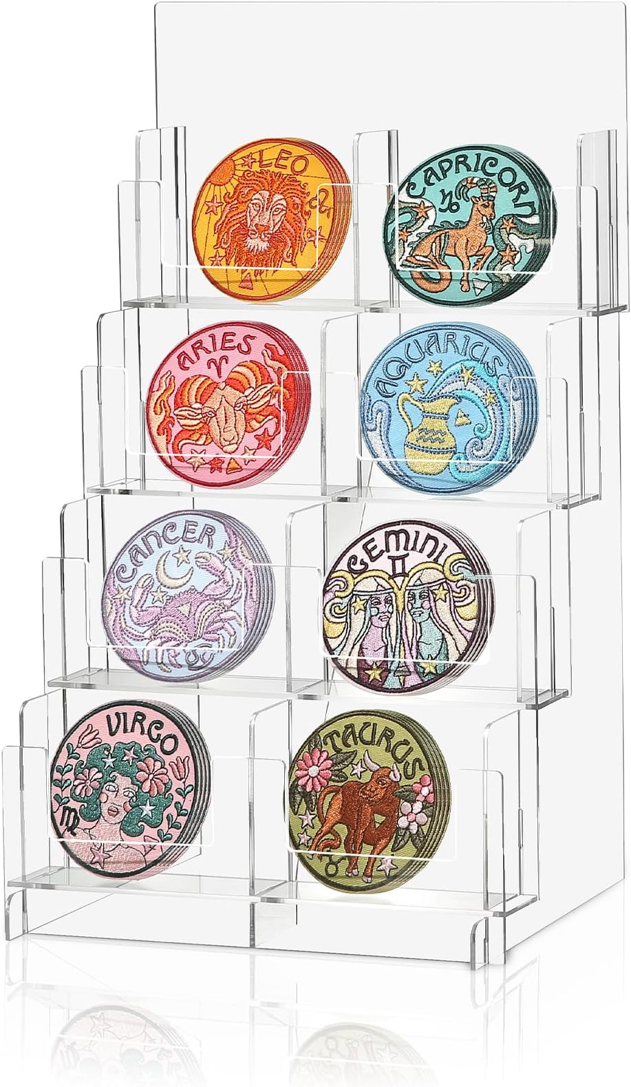 Amazon.com: Sam & Nala Acrylic Shelf Sticker Display, Sticker Holder ...