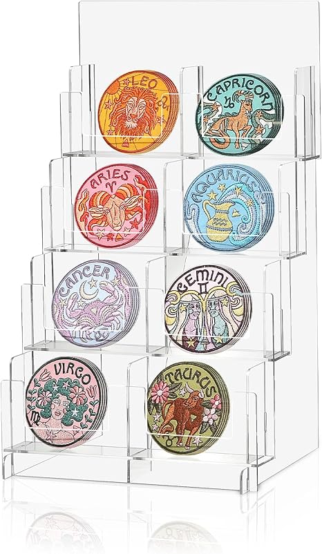 Amazon.com: Acrylic Sticker Display Stand, Sticker Holder Display for ...