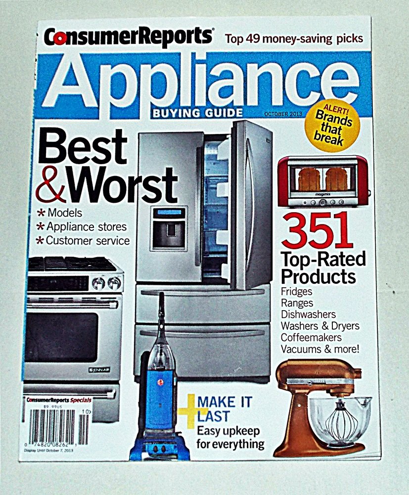 Consumer Reports Appliance Buying Guide (October 2013): Amanda Lecky ...