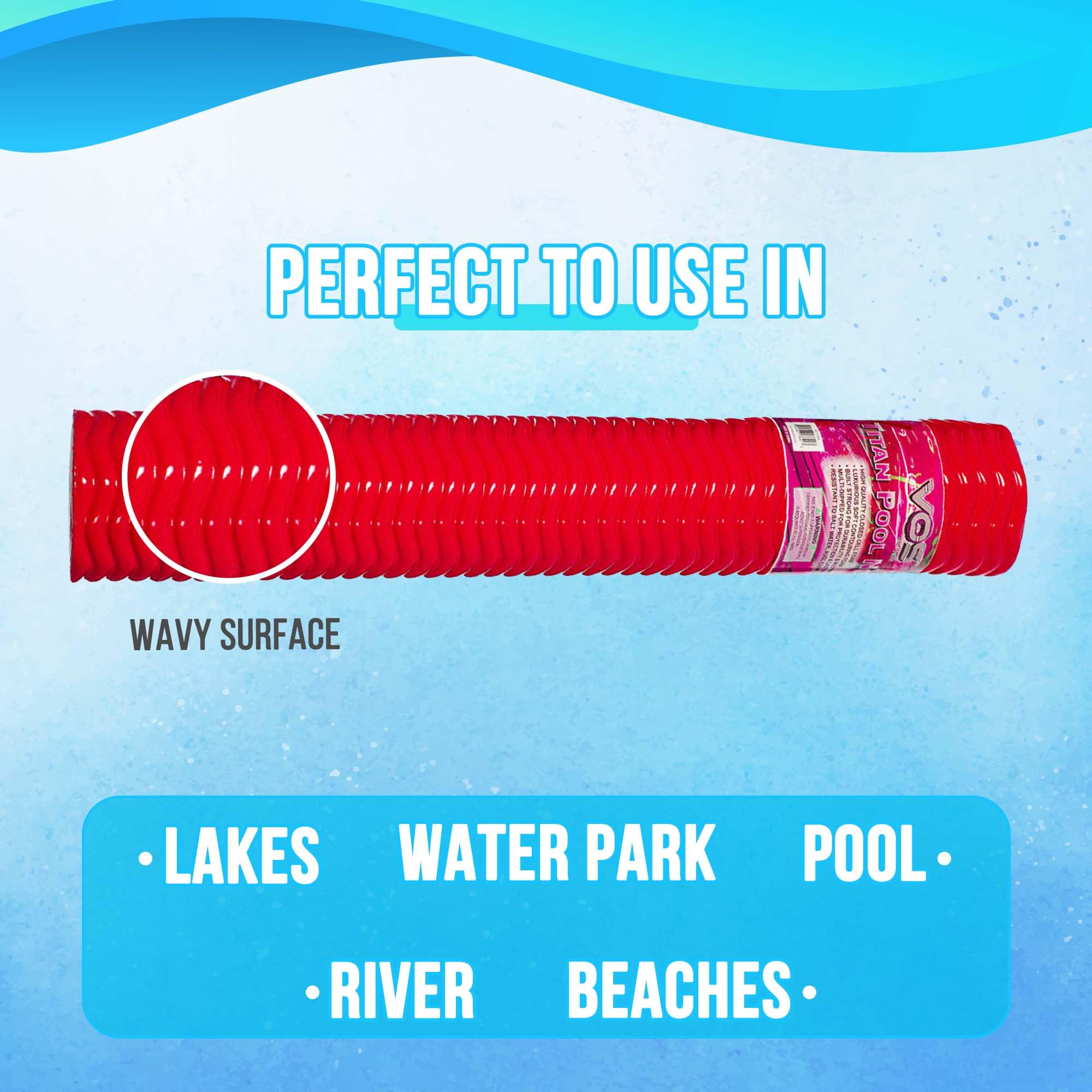 Snapklik.com : VOS Titan Oversize Foam Pool Noodle, Premium & Big ...