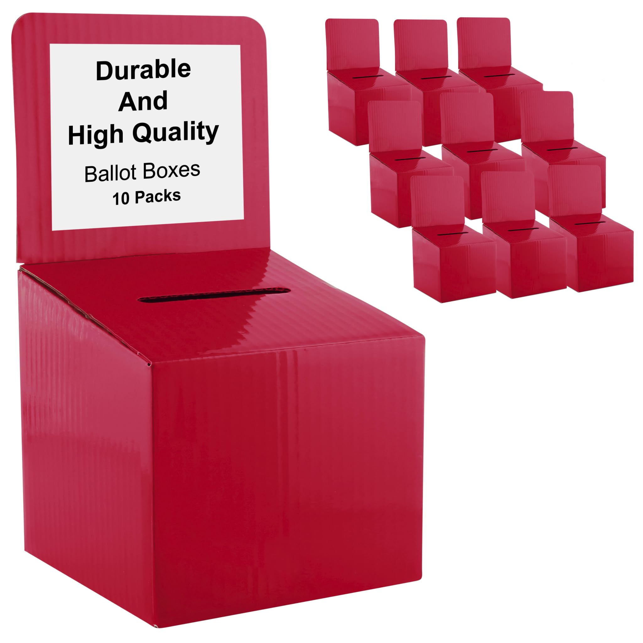 Amazon.com : Raffle Ticket Box Donation Collection Ballot Box Reusable ...