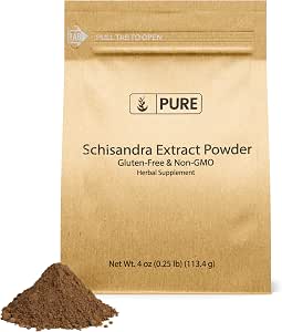 PURE ORIGINAL INGREDIENTS Schisandra Extract Powder (4 oz) Supports ...