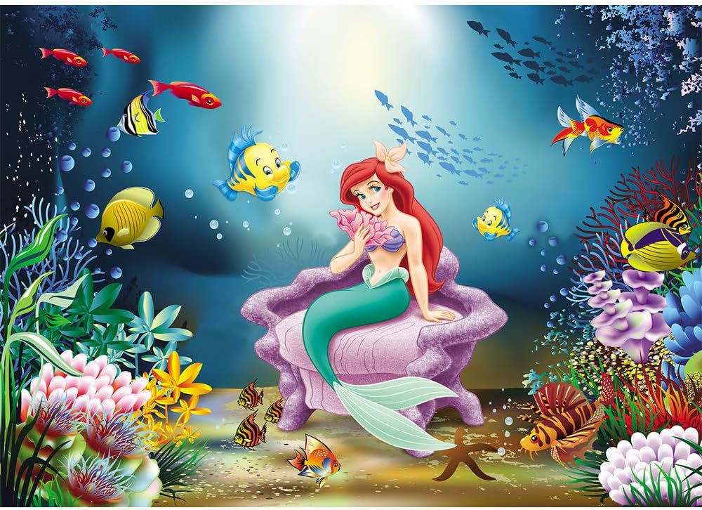 Amazon.com : 7x5FT Ariel Mermaid Princess Photography Under The Sea ...