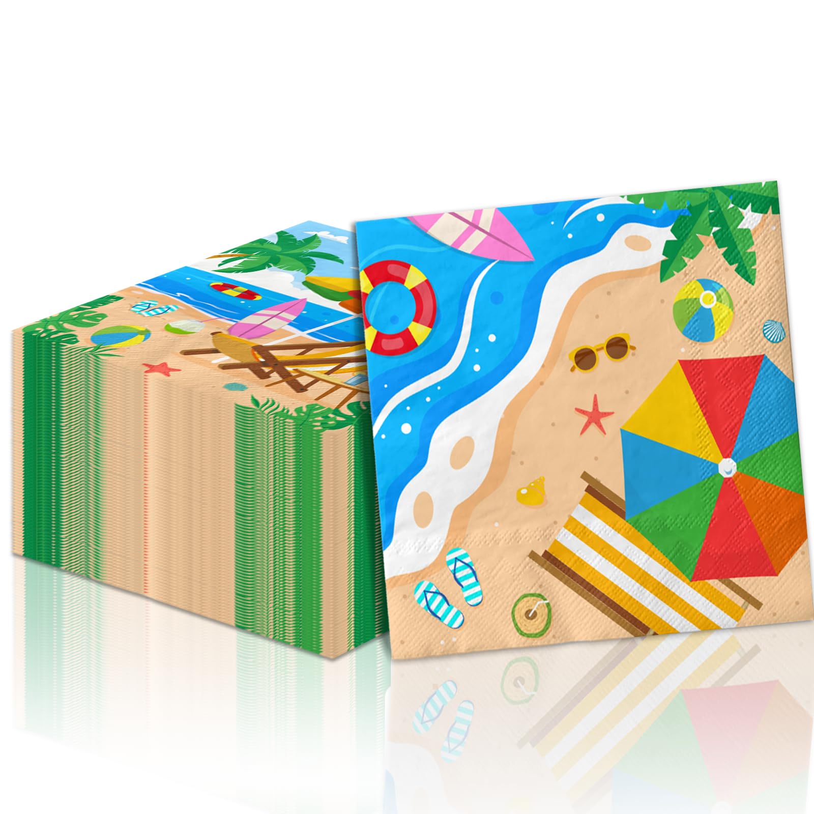 Snapklik.com : 40PCS Beach Party Decorations Summer Beach Party Napkins ...