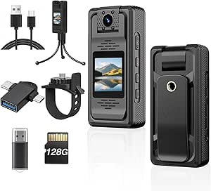 Amazon.com: 2K HD Body Camera with Audio and Video Recording, 128GB ...