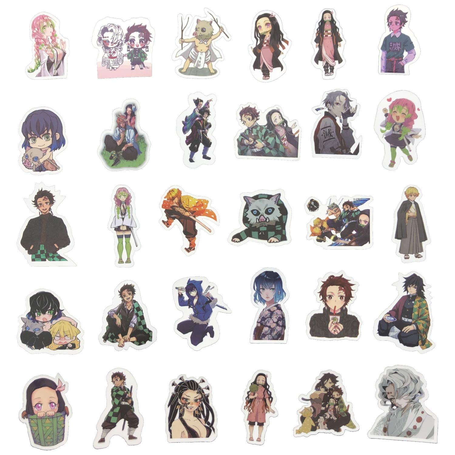 146 Pcs Demon Slayer Stickers Kimetsu no Yaiba Anime Sticker: Buy ...