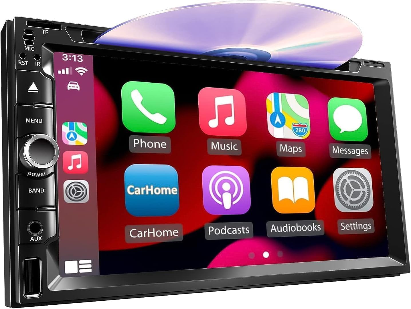 Amazon.com: Double Din Car Stereo with CD/DVD Player, 7-Inch Touch ...