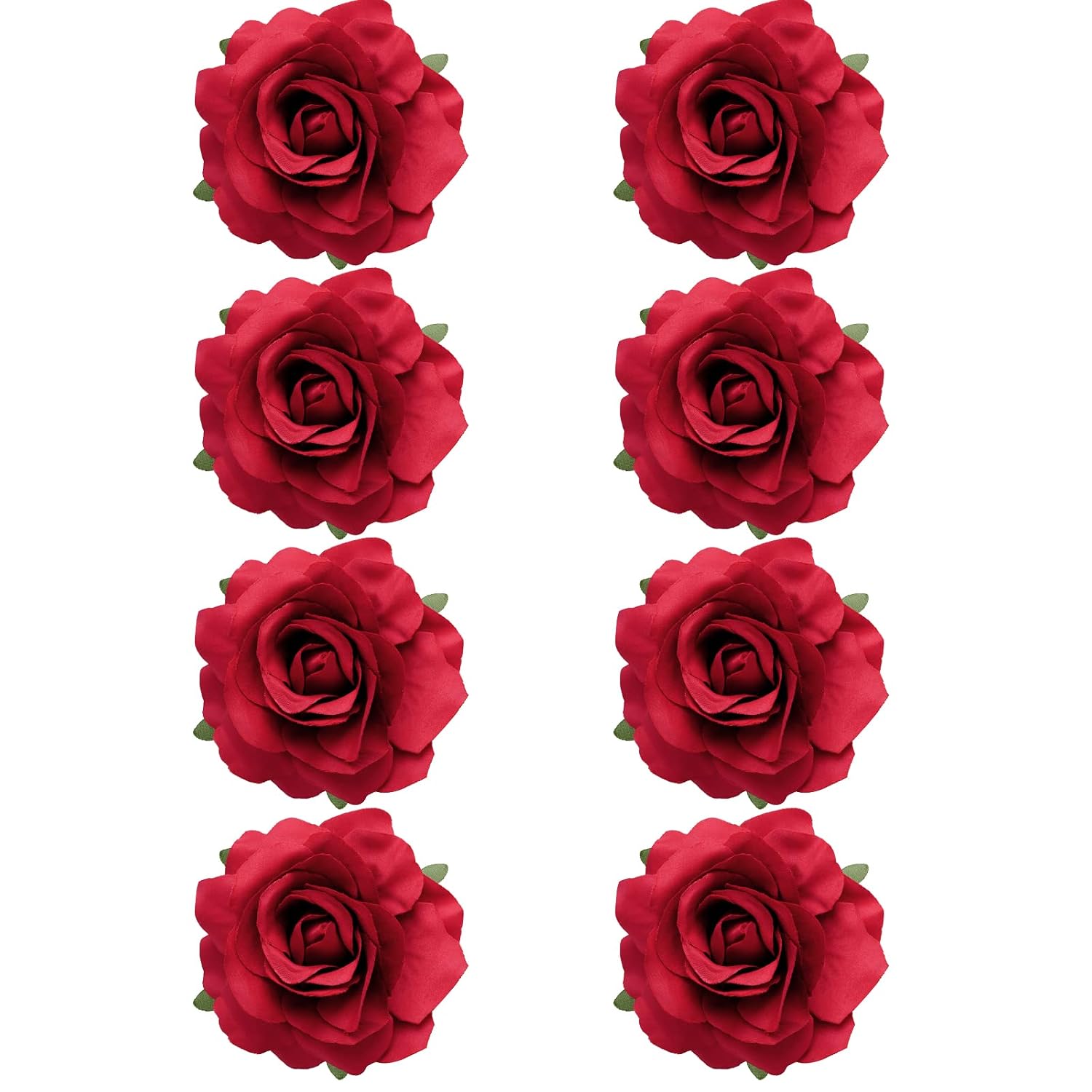 Amazon.com : Topbuti 8 Pcs Rose Hair Clip Flower Hairpin Brooch Floral ...