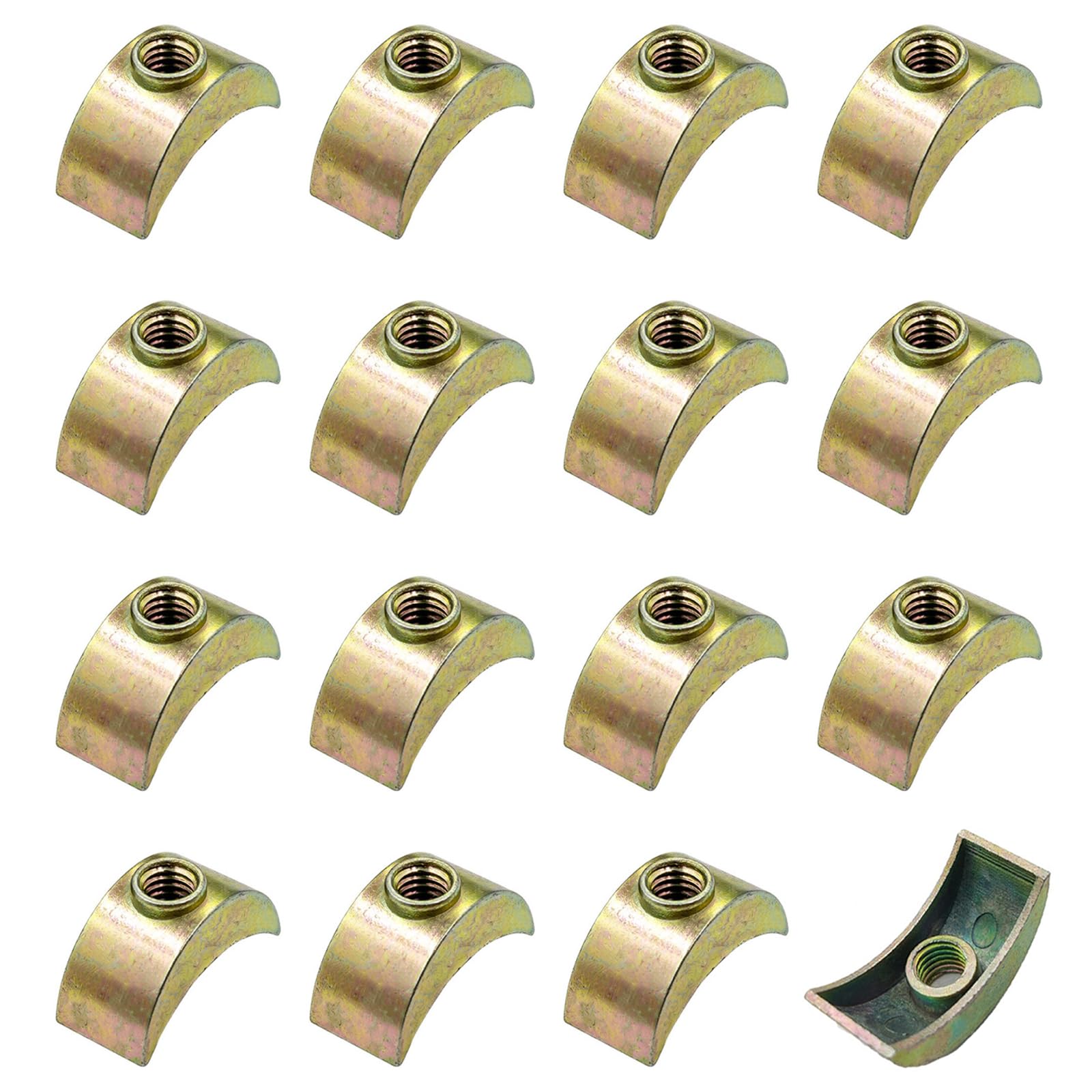 16 PCS Half Moon Nuts Spacer Bronze Nuts Spacer,Nut Connector,Frame ...